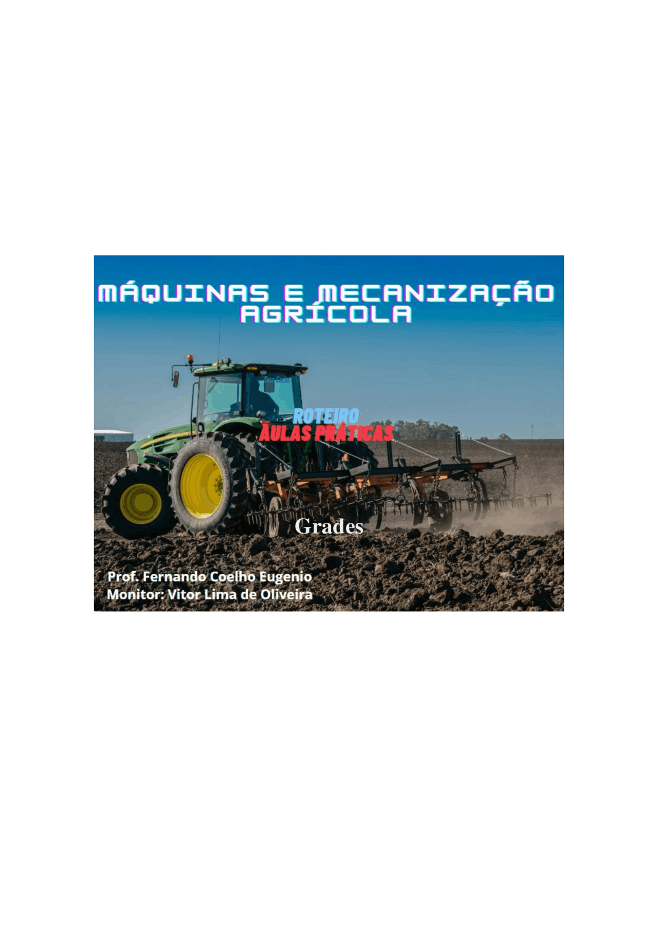 Grades Agrícolas: Conceitos, Tipos e Práticas de Uso | Resumos ...