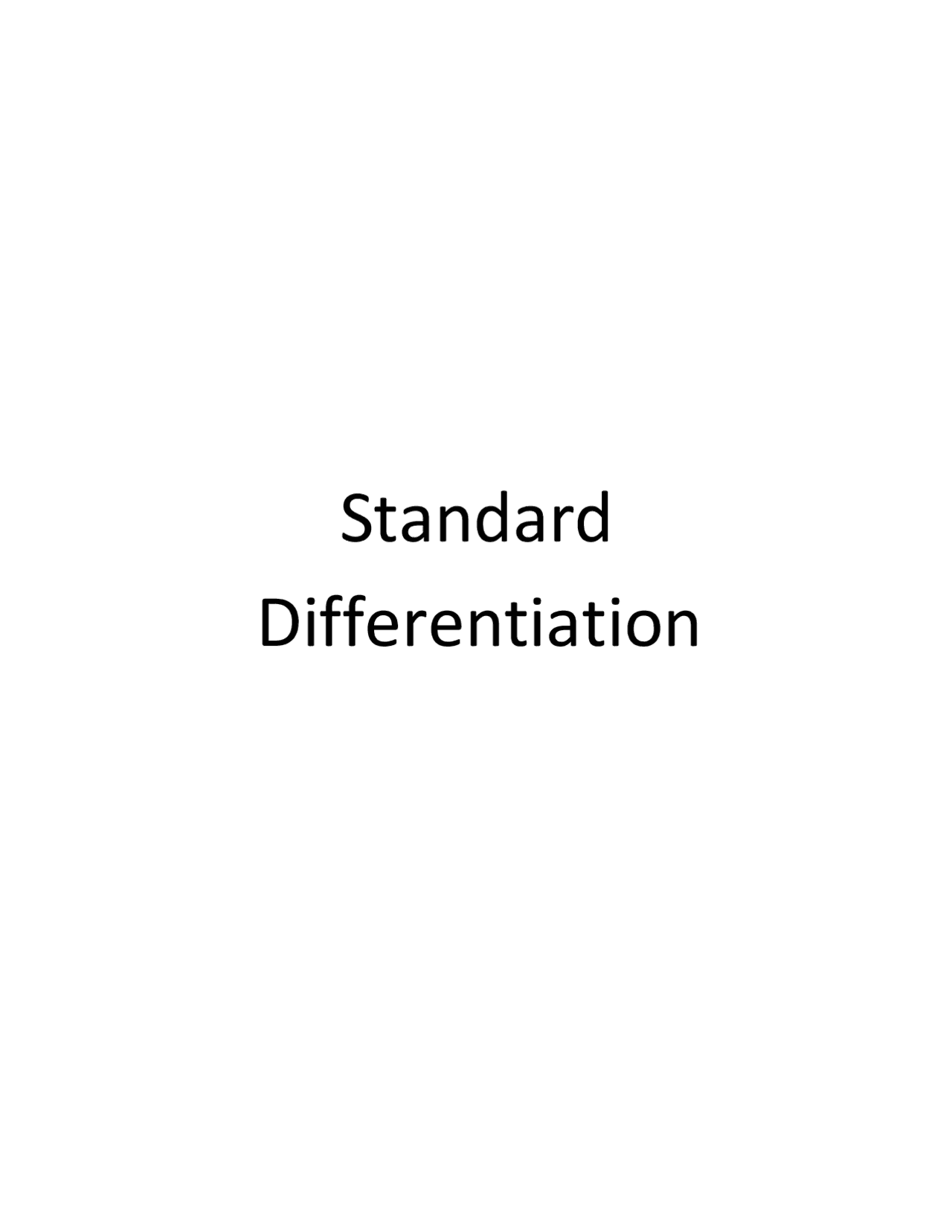 Standard Differentiation 1 | Exercises Engineering Mathematics | Docsity