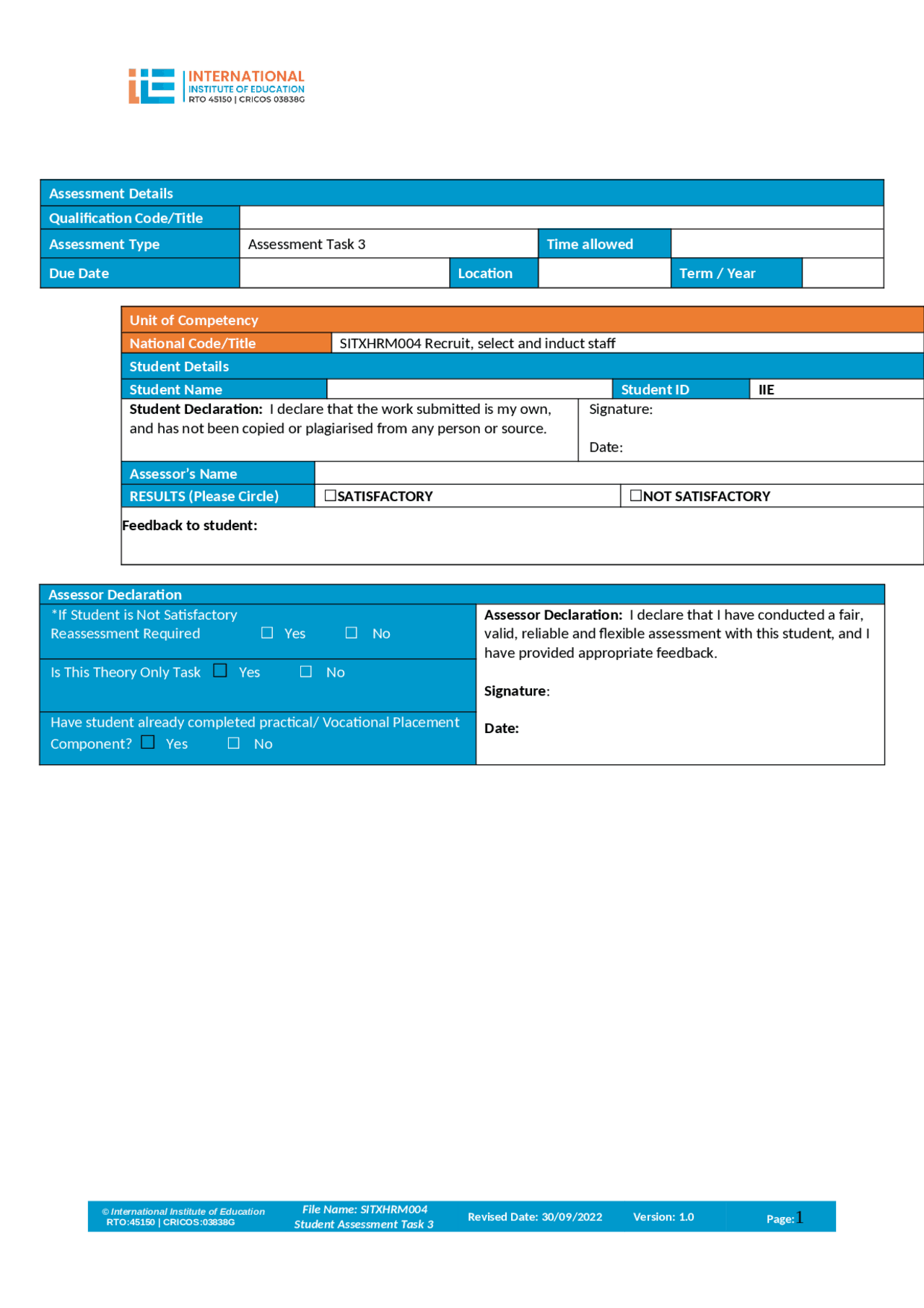 Sitxhrm004 Assessment Task 3 Assignments Human Resource Management