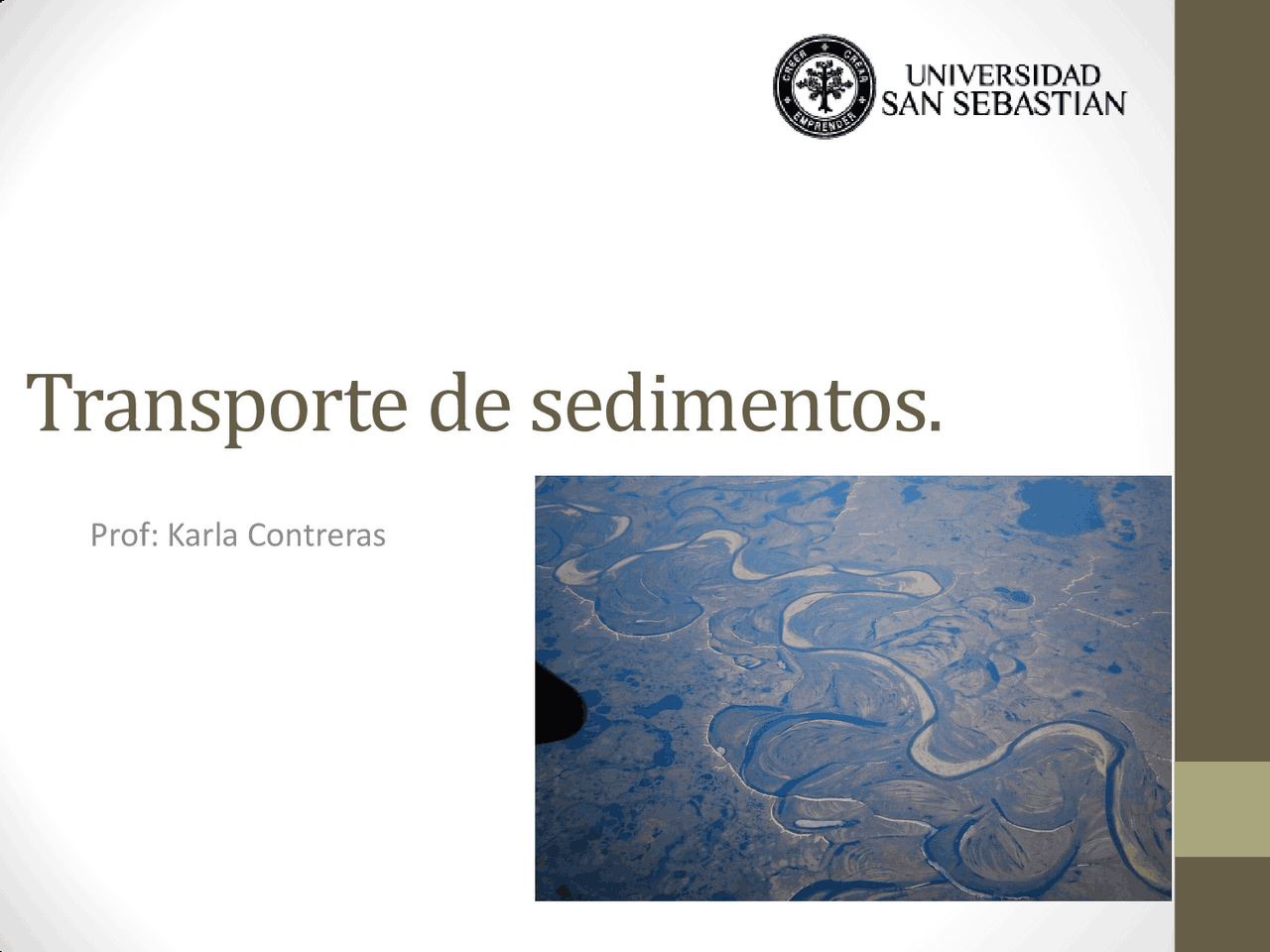 Presentacion Transporte De Sedimentos Apuntes De Hidrología Docsity