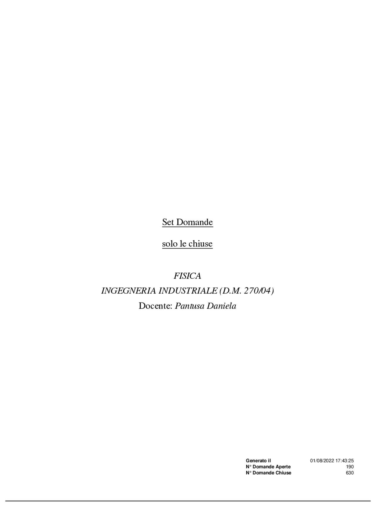 Chiuse Fisica Pantusa Daniela Ingegneria Industriale 2023 Ecampus