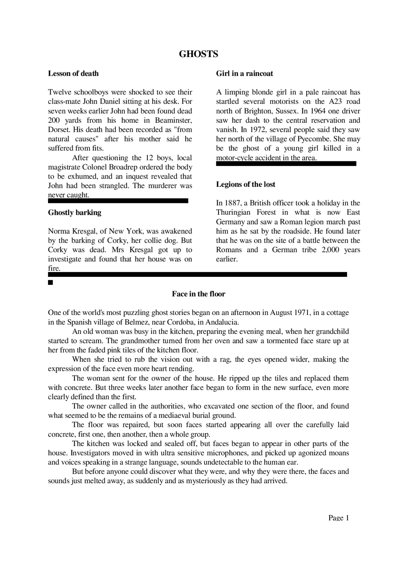 Ejercicios Varios Sobre El Idioma Ejercicios De Idioma Inglés Docsity