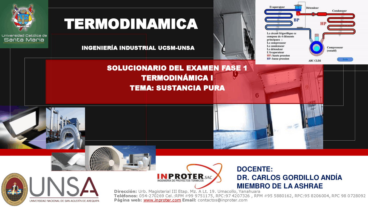 Examen Resuelto Termodinamica 1 Exámenes De Termodinámica Docsity