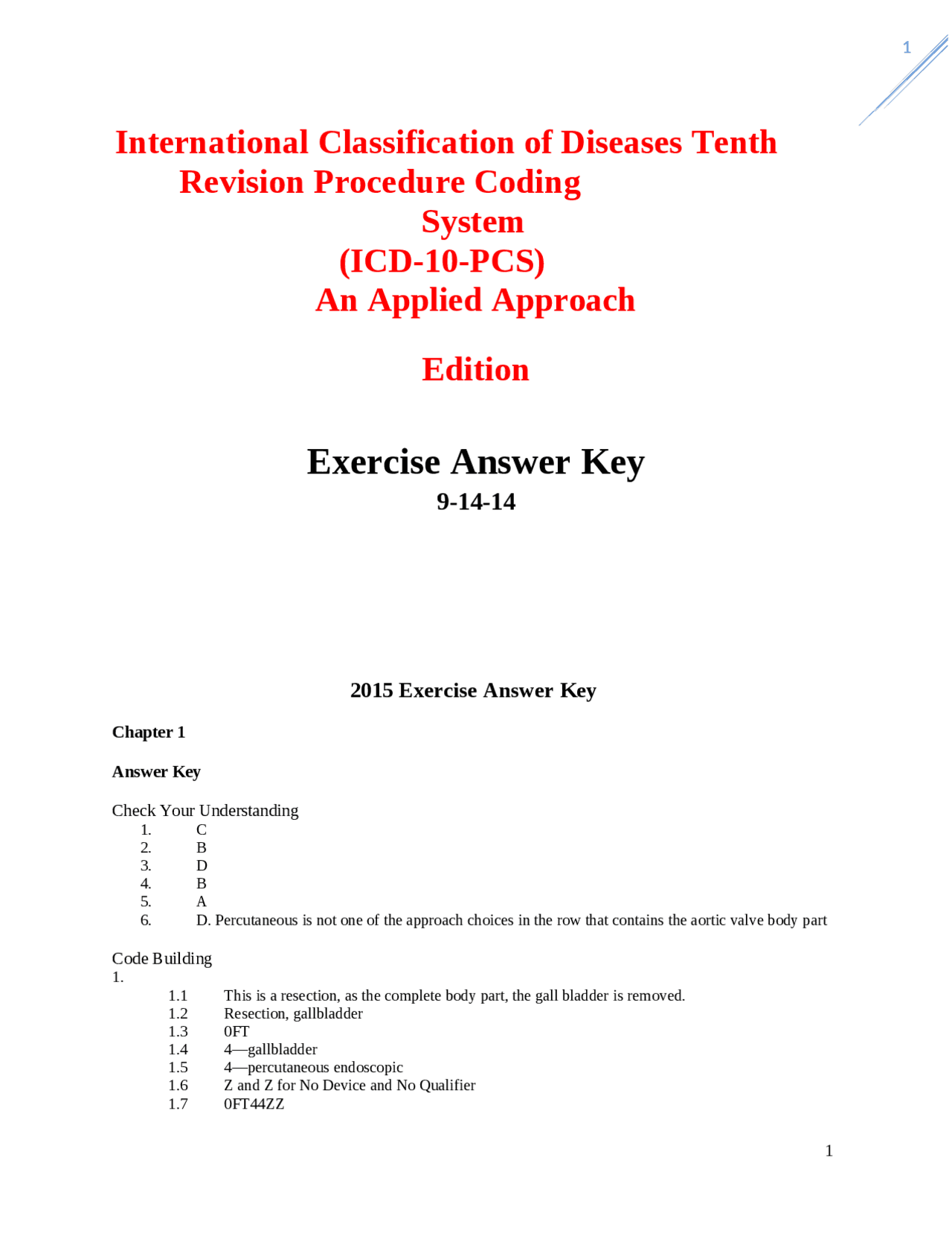 International Classification of Diseases Tenth Revision Procedure ...