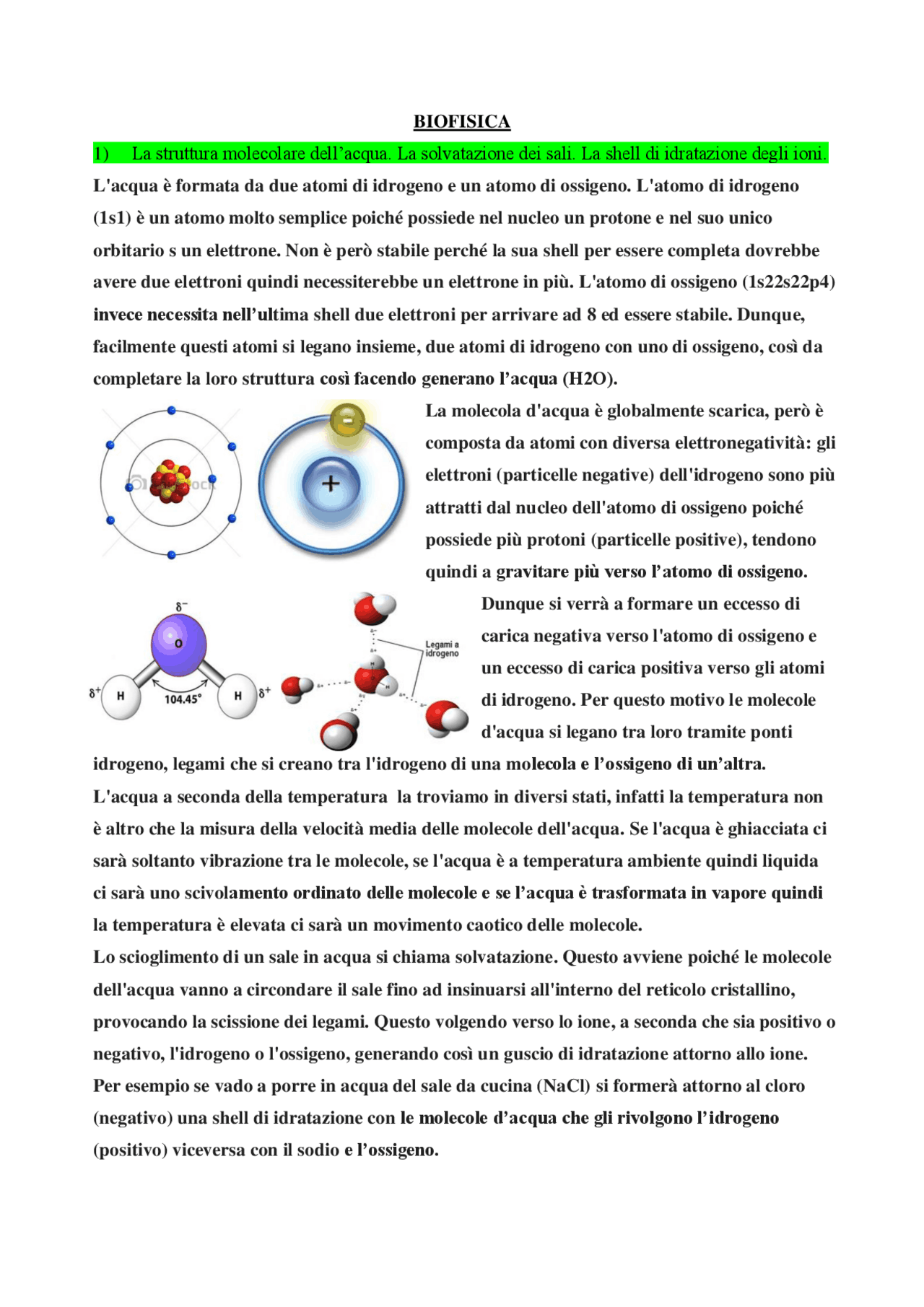 Domande Svolte Esame Biofisica Prove Desame Di Biofisica Docsity