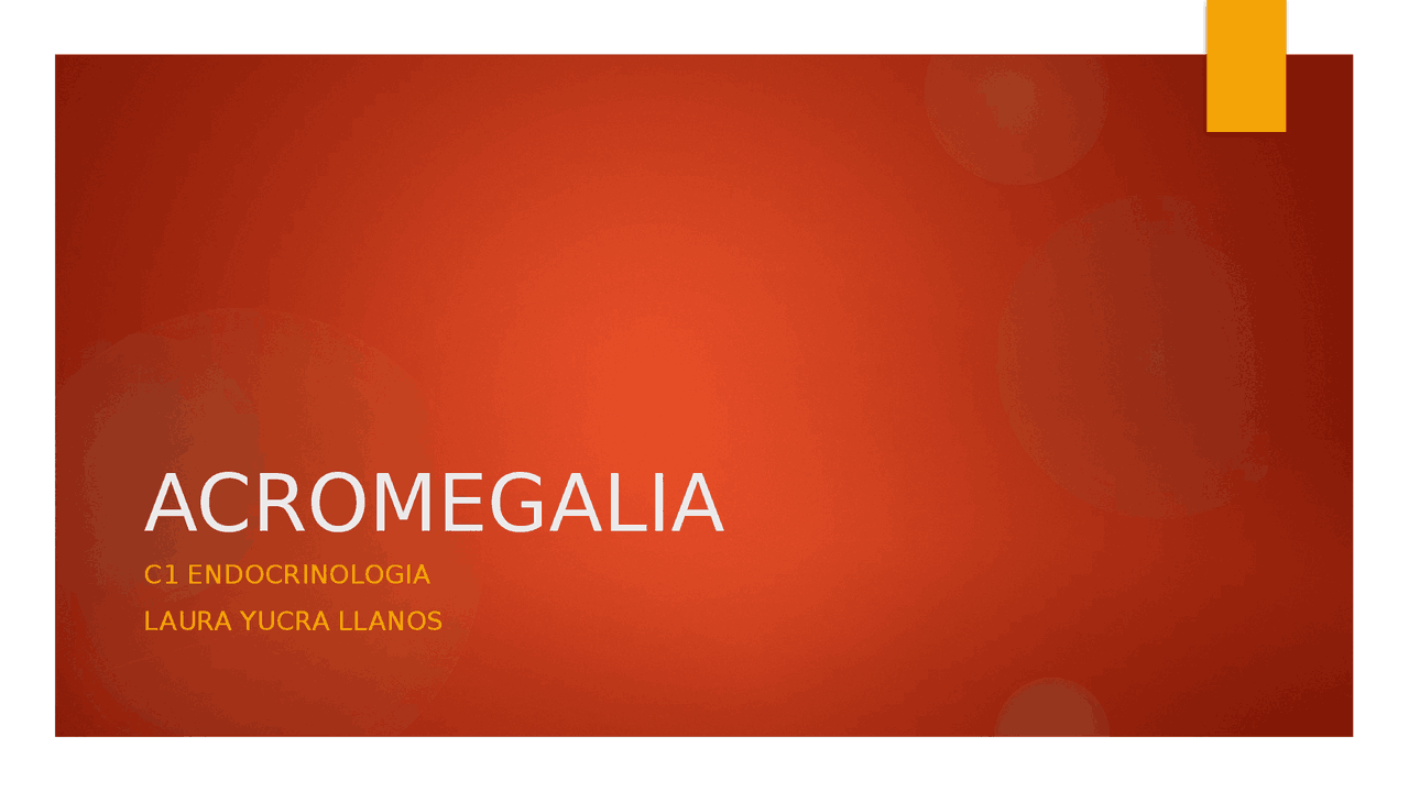 Acromegalia Y Endocrinologia Resúmenes De Biología Docsity