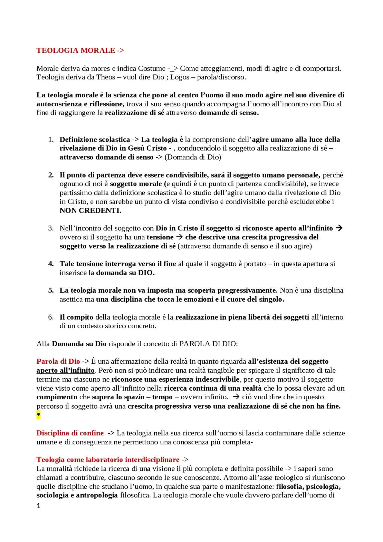 Riassunti Di Teologia Tematica Lumsa Schemi E Mappe Concettuali Di