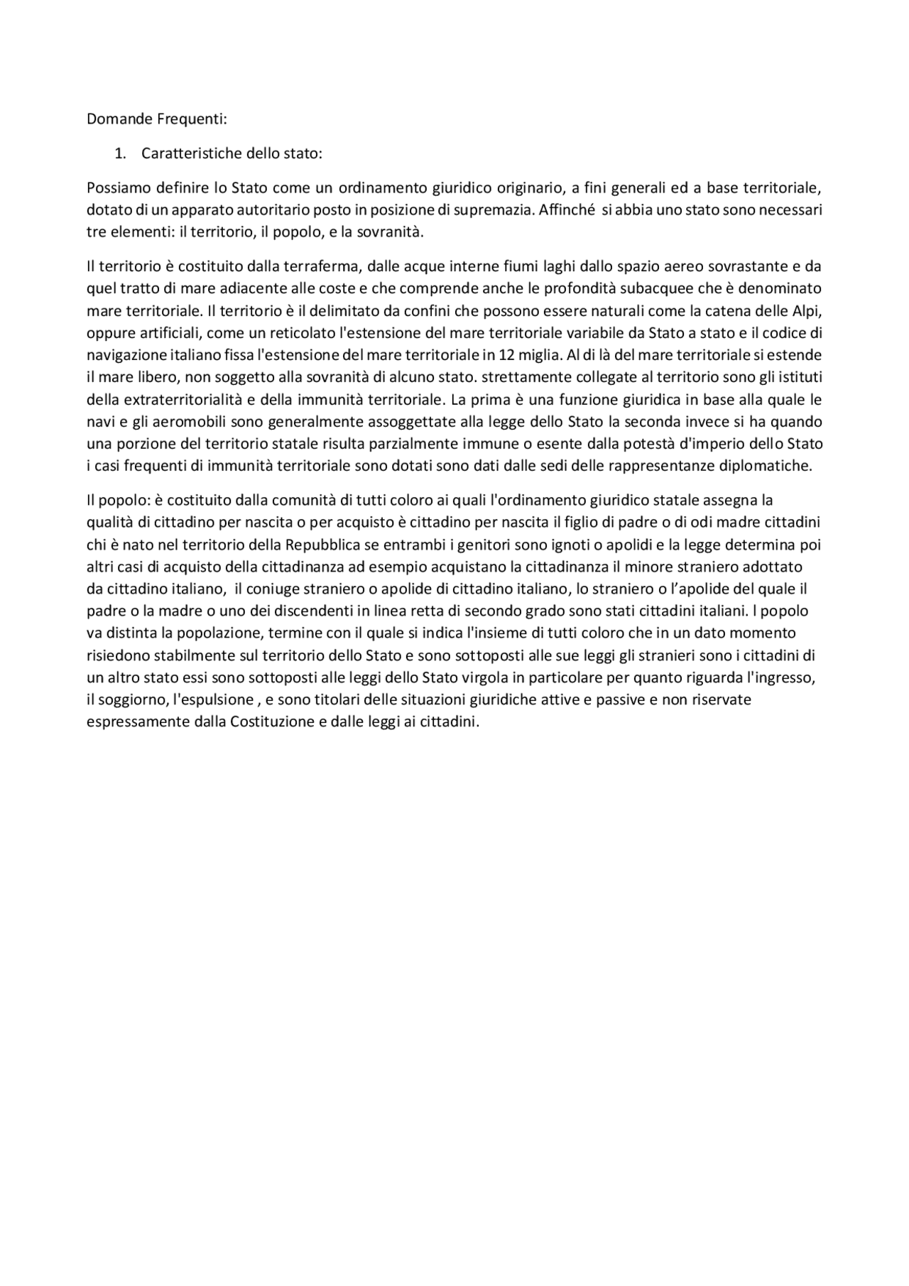 Domande Frequenti Di Diritto Pubblico Schemi E Mappe Concettuali Di