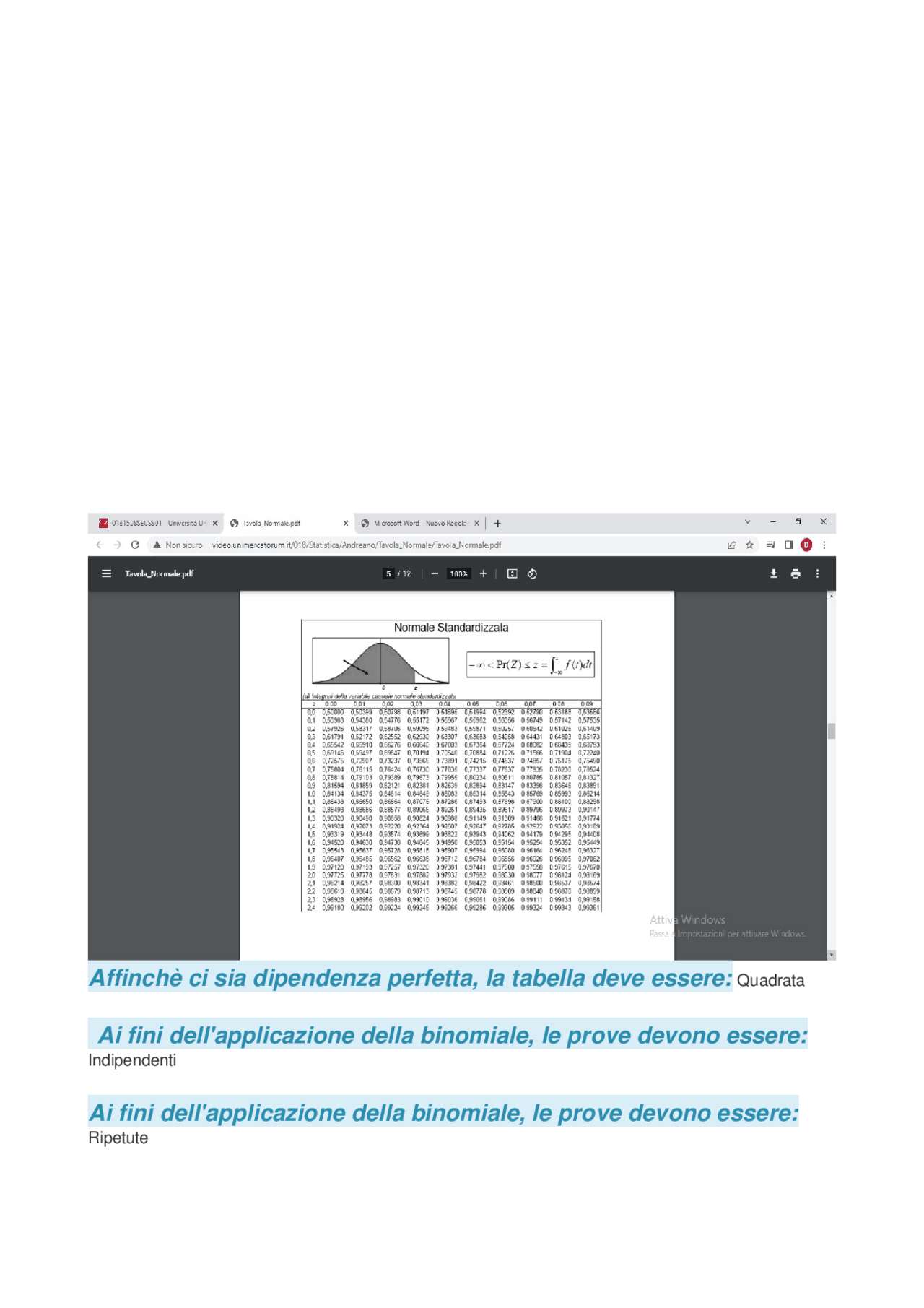 Paniere Esame Statistica Gestione D Impresa Prove Desame Di