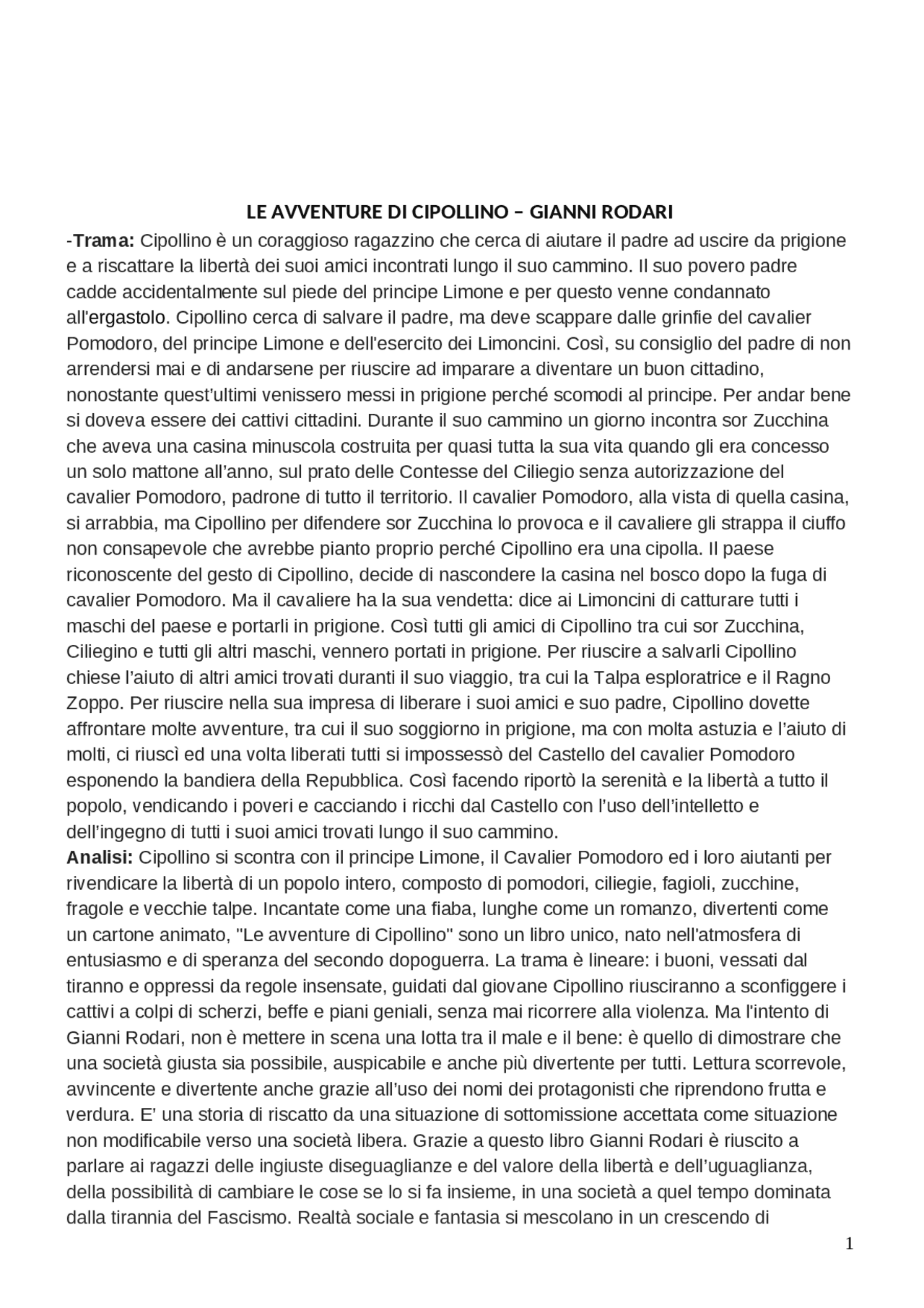 Gianni Rodari Riassunto Schemi E Mappe Concettuali Di Italiano Docsity