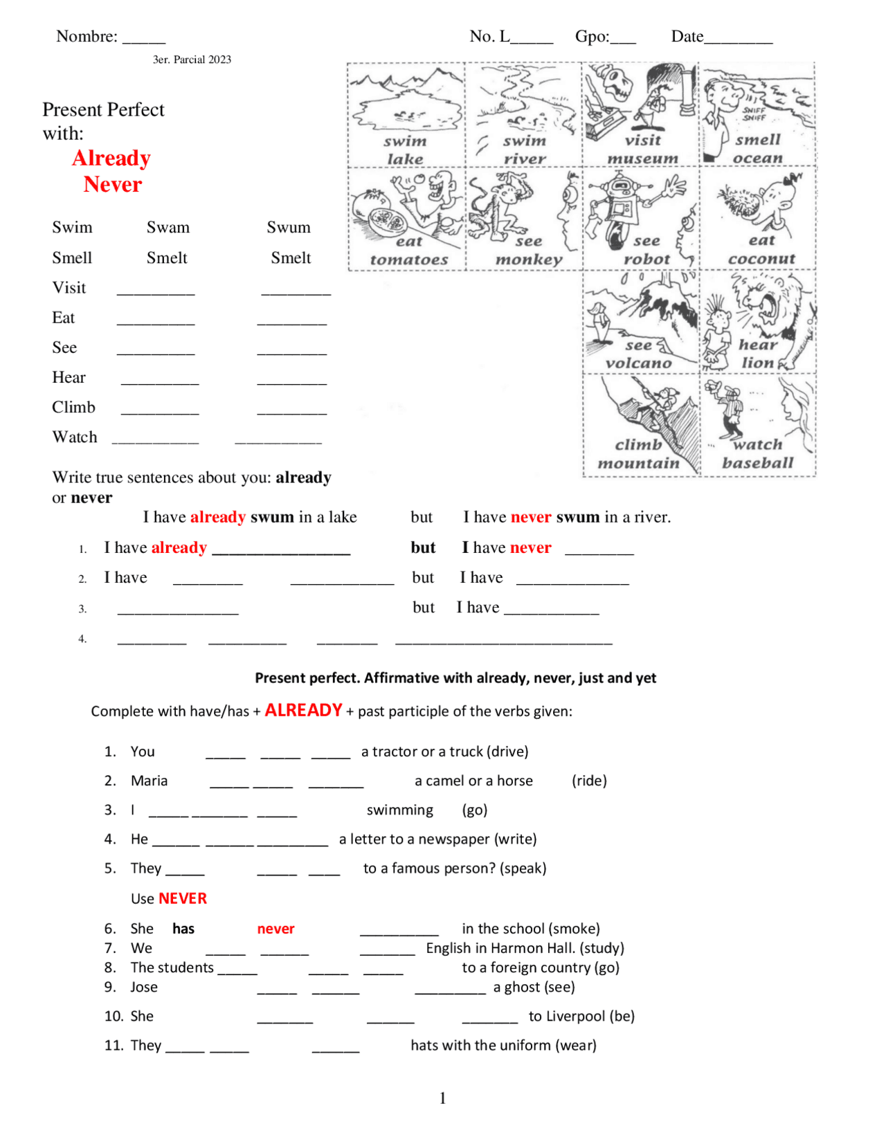 Ingles Ejercicios Para Apuntes De Inglés Docsity