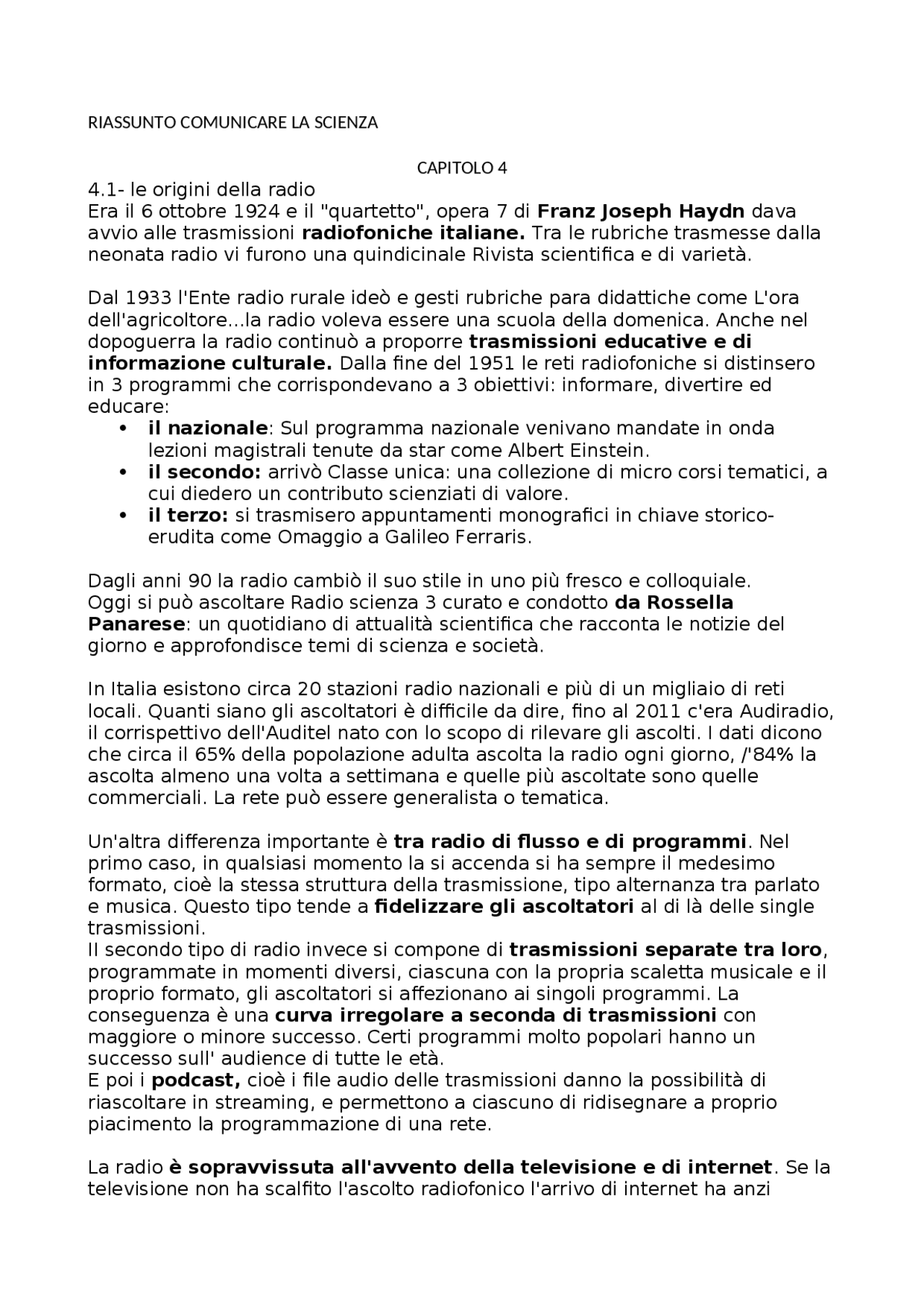 Riassunto libro comunicare la scienza | Appunti di Scienze Ambientali | Docsity