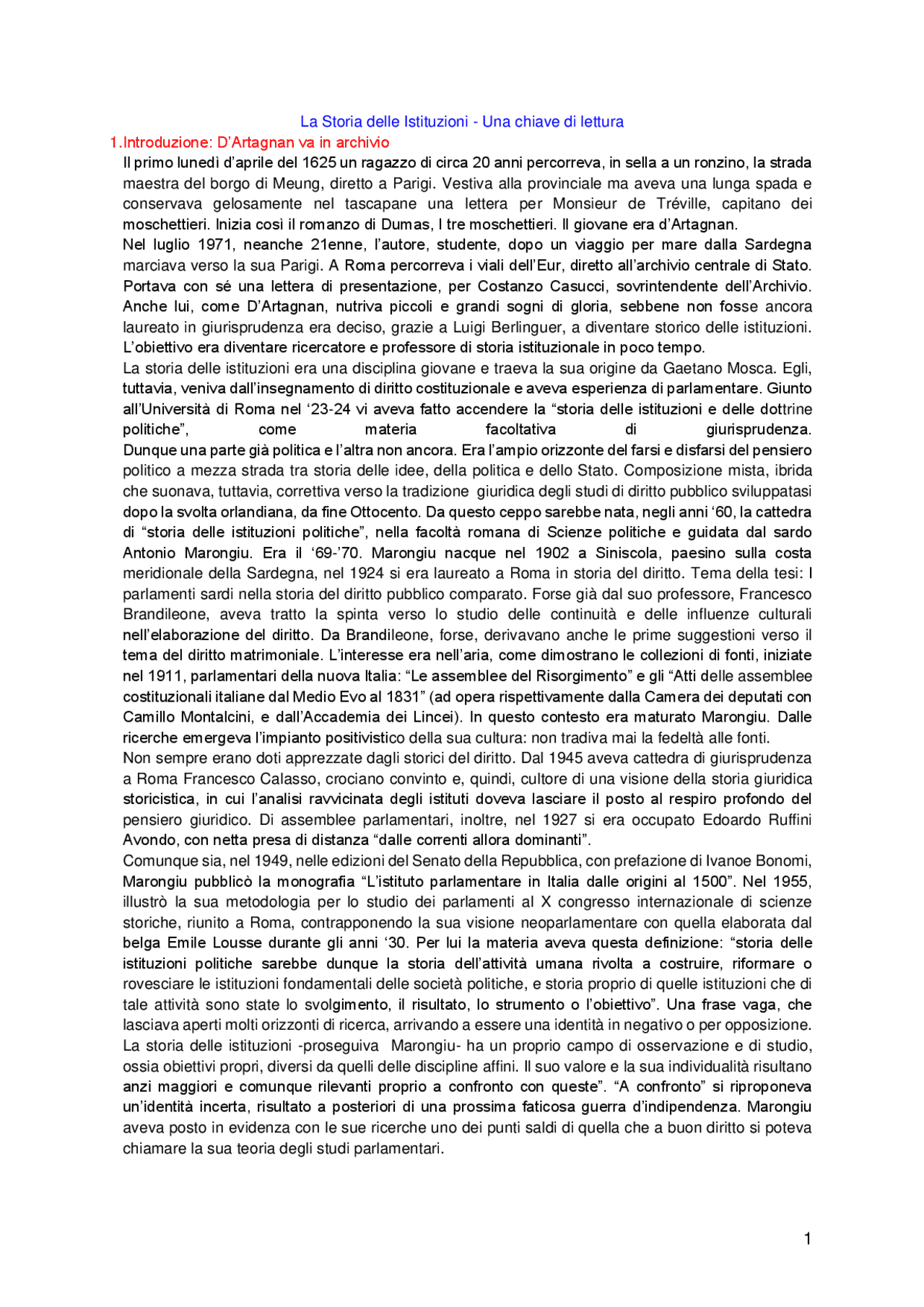 riassunto del libro "La storia delle Istituzioni" | Appunti di Storia Delle Istituzioni ...