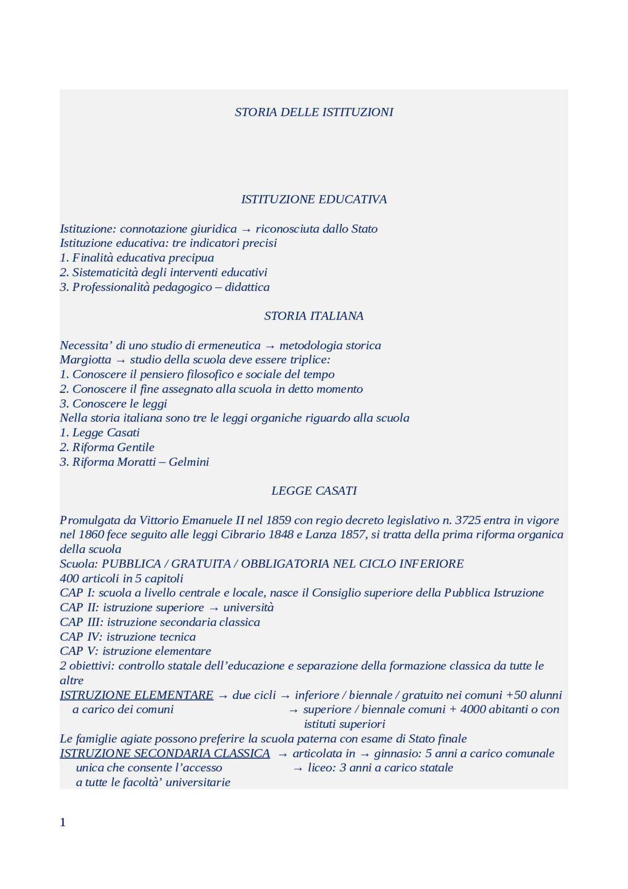 Storia Delle Istituzioni Educative L19 Scienze Delleducazione E Della