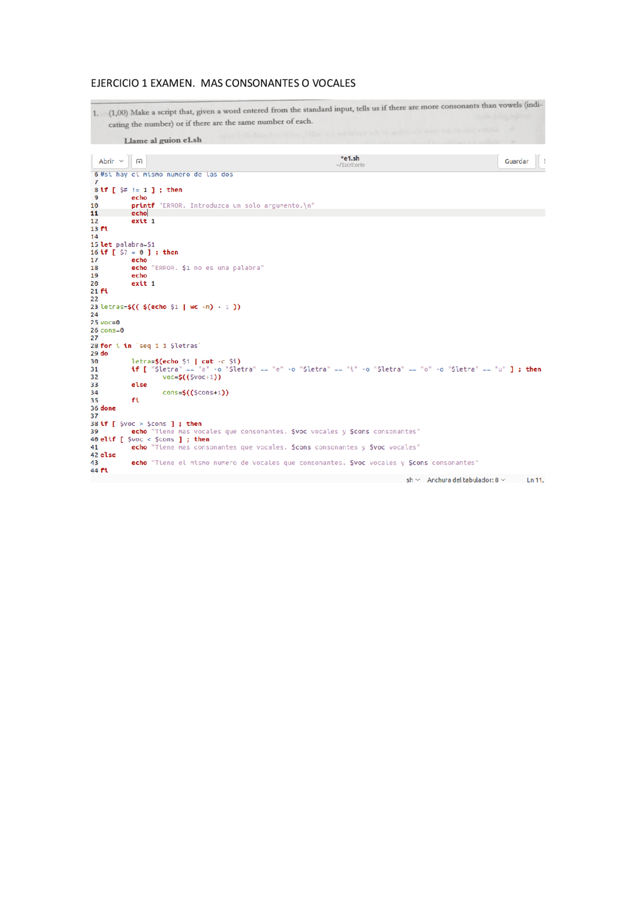 Ejercicios de examen de FS | Exámenes de Introducción a Ingeniería Software | Docsity