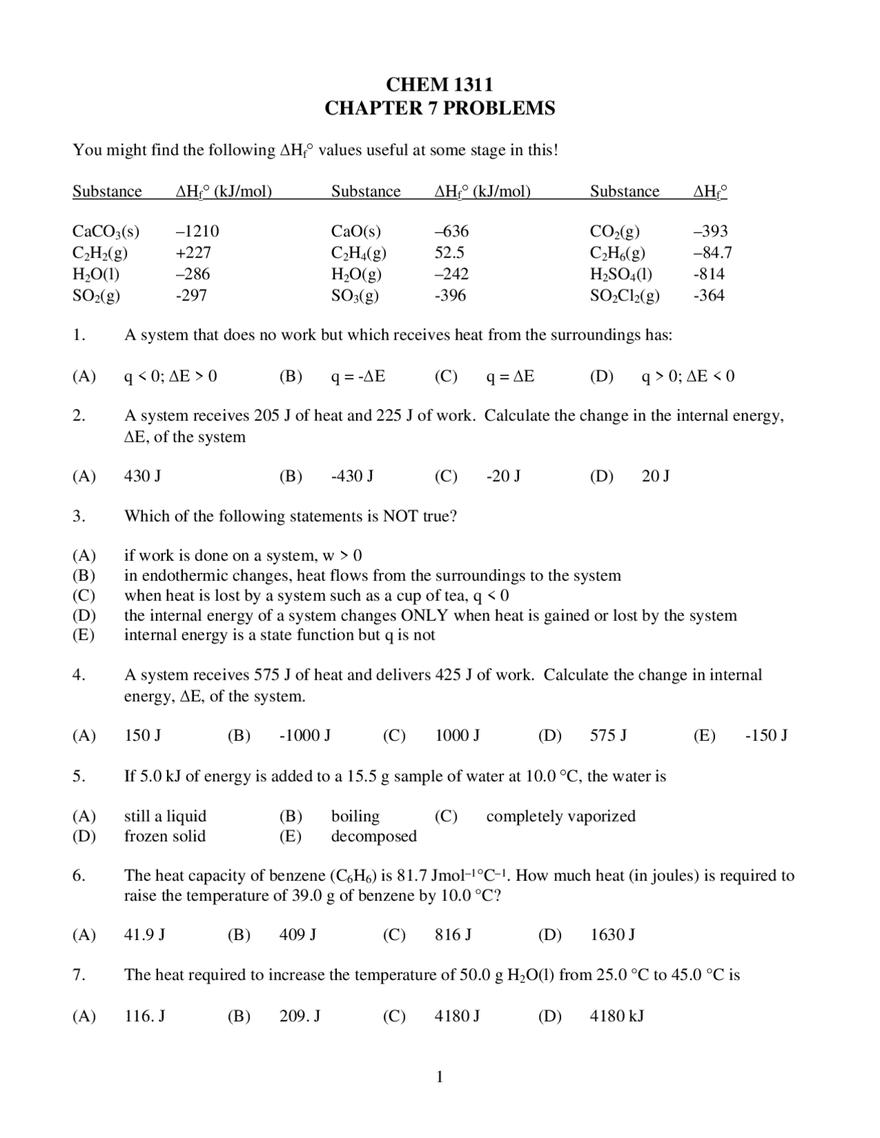 Physics Practice Problems Exercises Physics Docsity