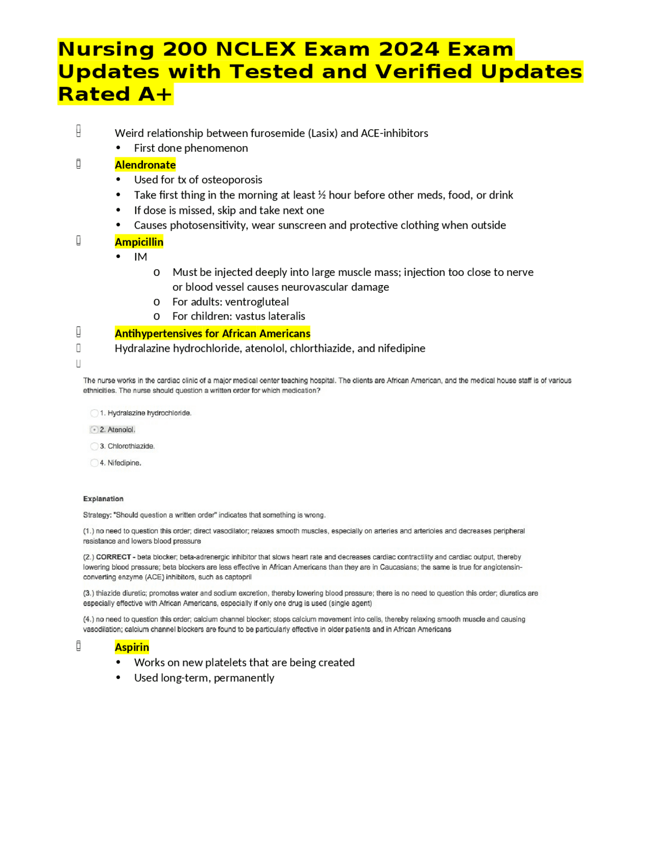 NCLEX Exam Updates and Medication Information | Study Guides, Projects ...