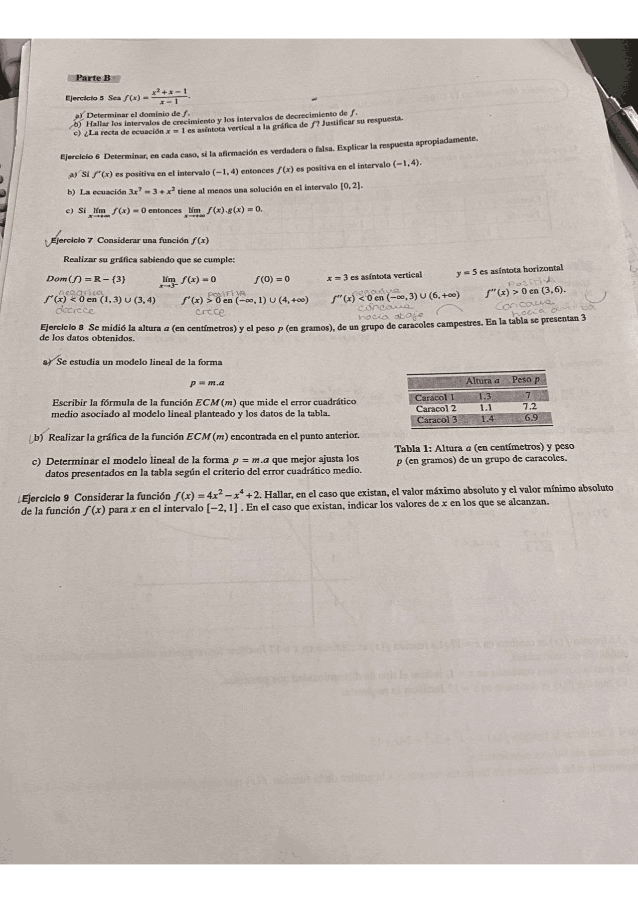 Análisis Matemático I Cibex Exámenes De Análisis Matemático Docsity