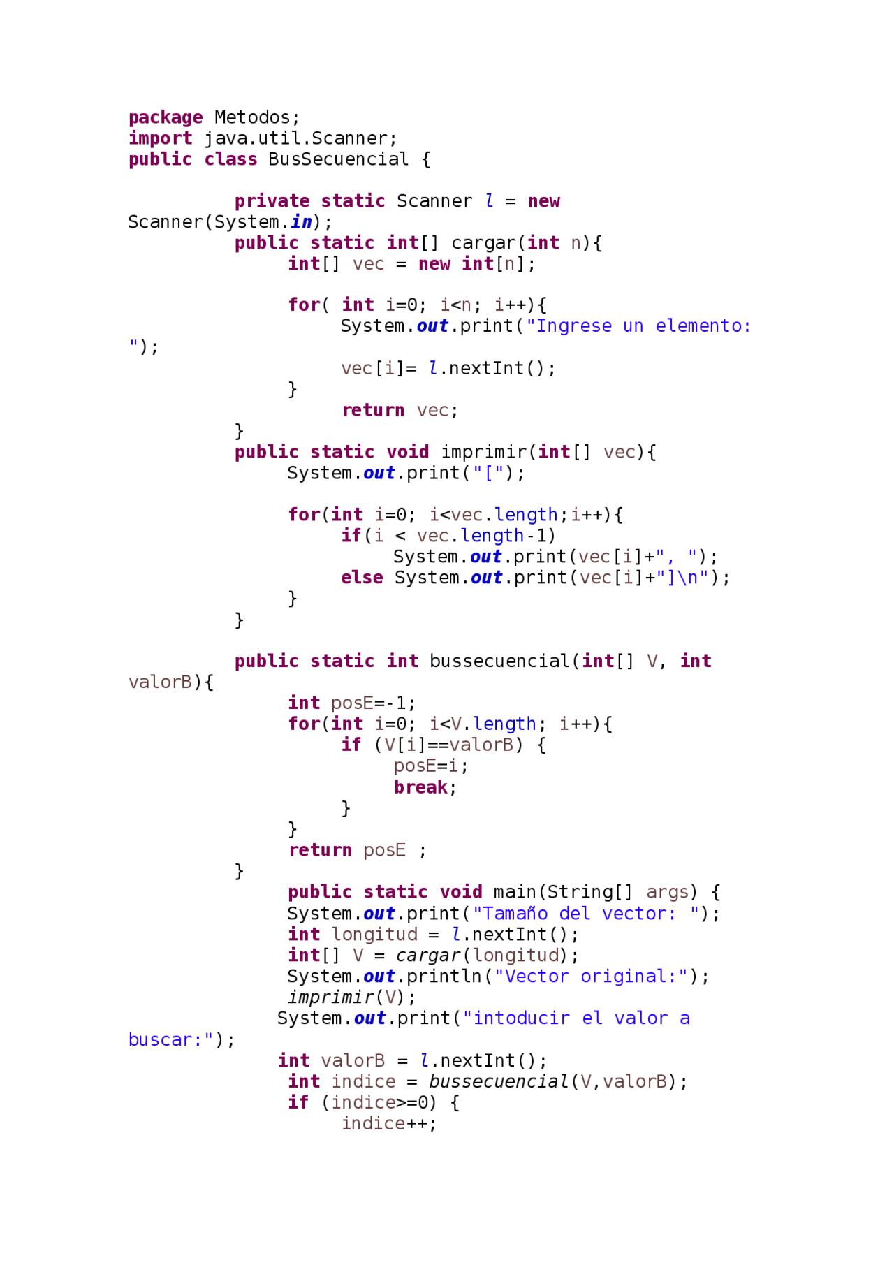 Trata sobre la busqueda secuencial y como funciona | Diapositivas de Programación Java | Docsity