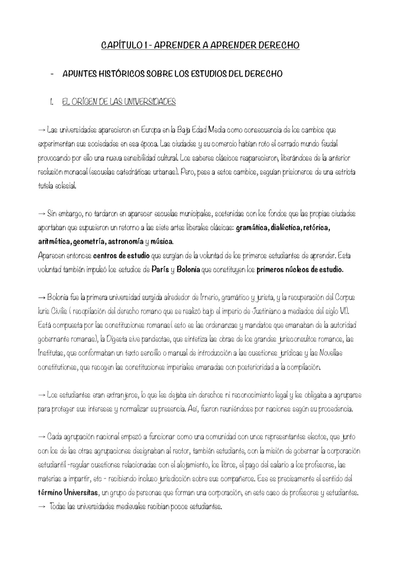 Apuntes De Historia Del Derecho Apuntes De Historia Del Derecho Docsity
