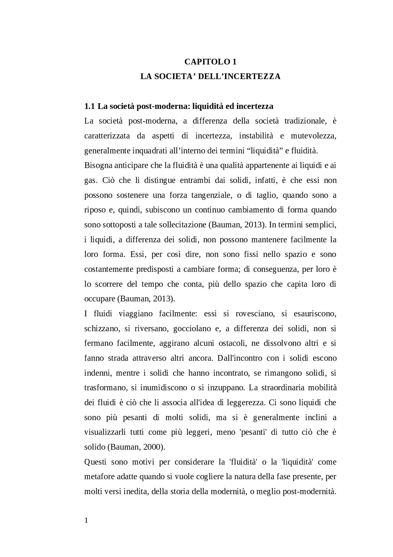 Primo capitolo tesi di laurea | Tesi di laurea di Psicologia Sociale ...