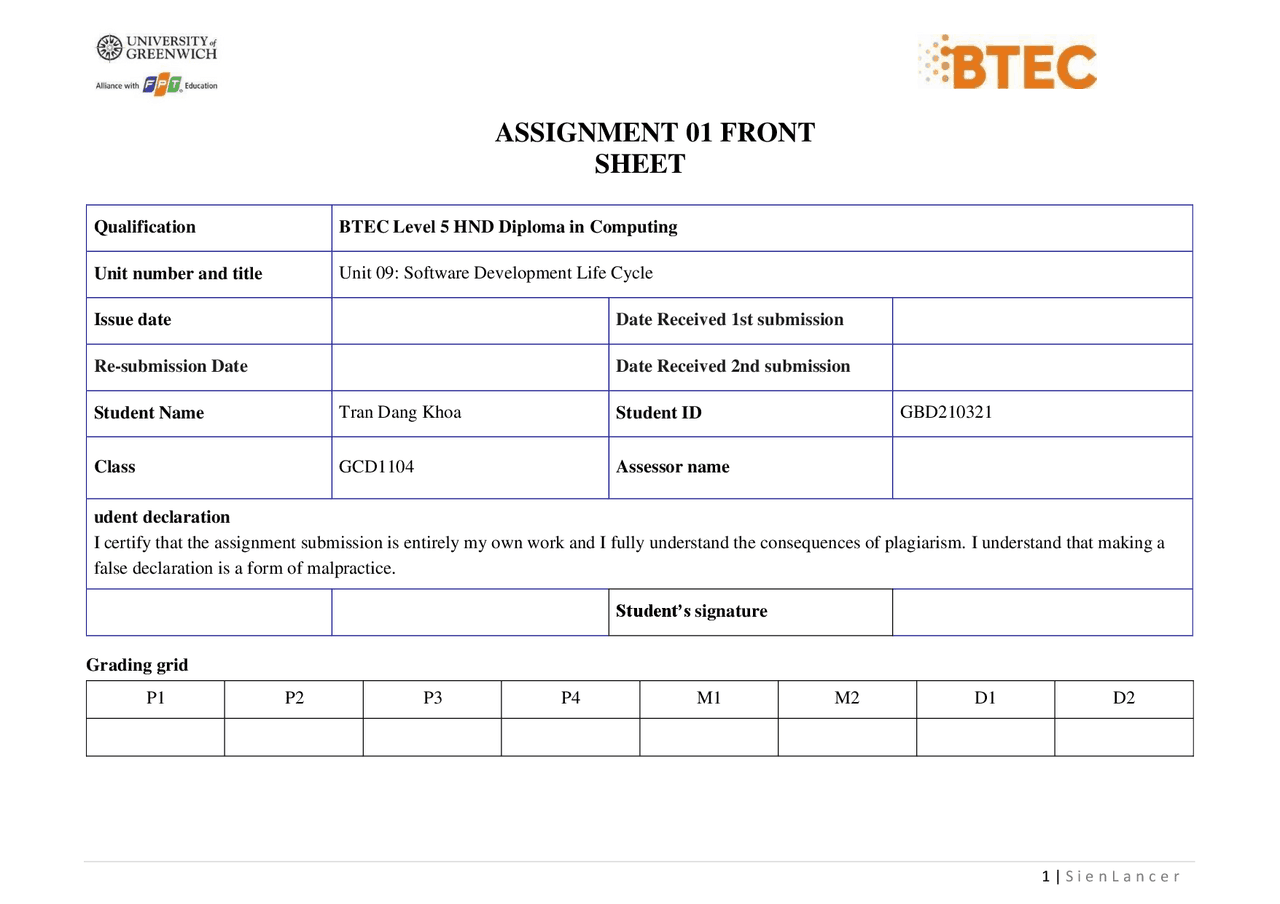 Software Development Life Cycle Essays High School Technology Docsity