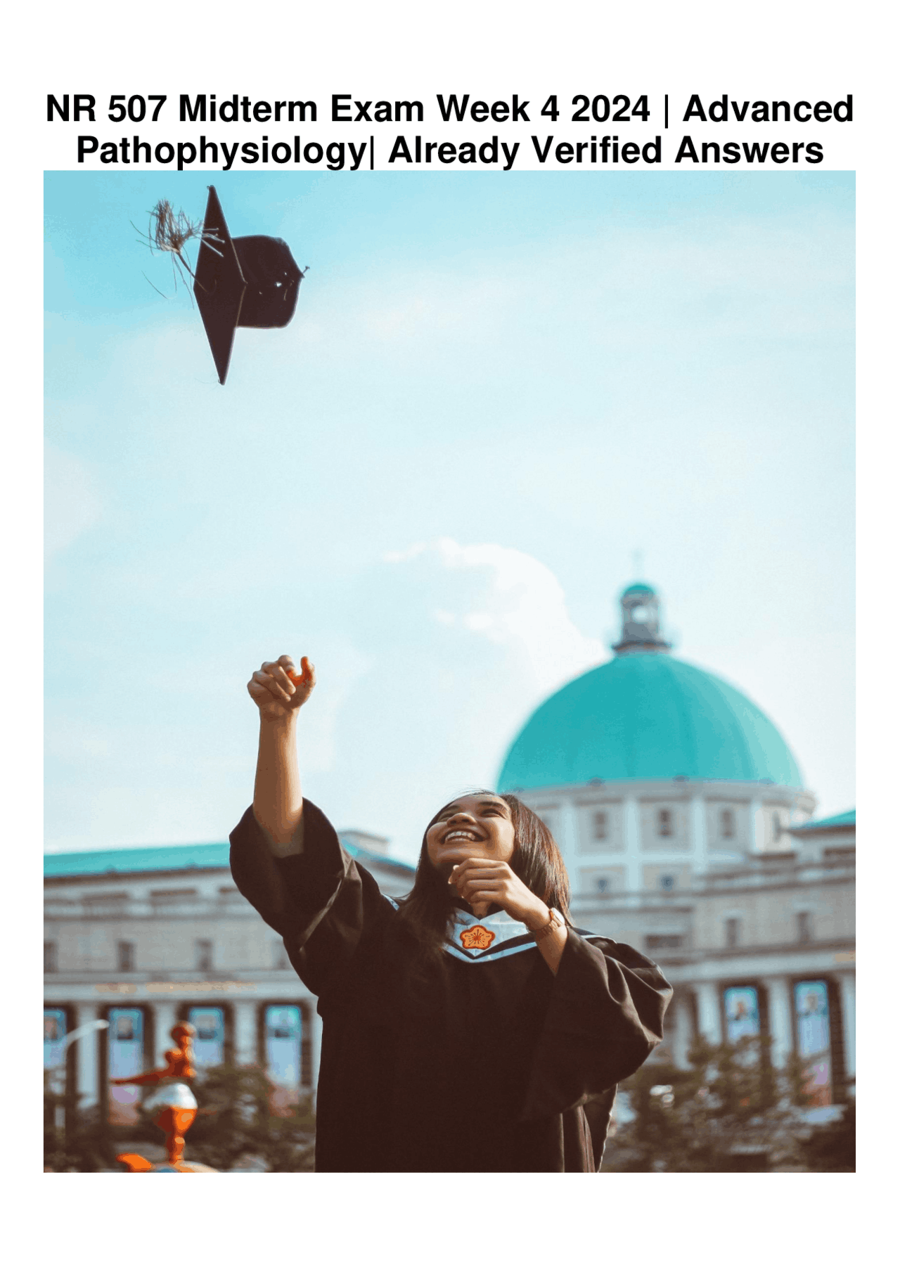 NR 507 Midterm Exam Week 4 2024 | Advanced Pathophysiology| Already ...