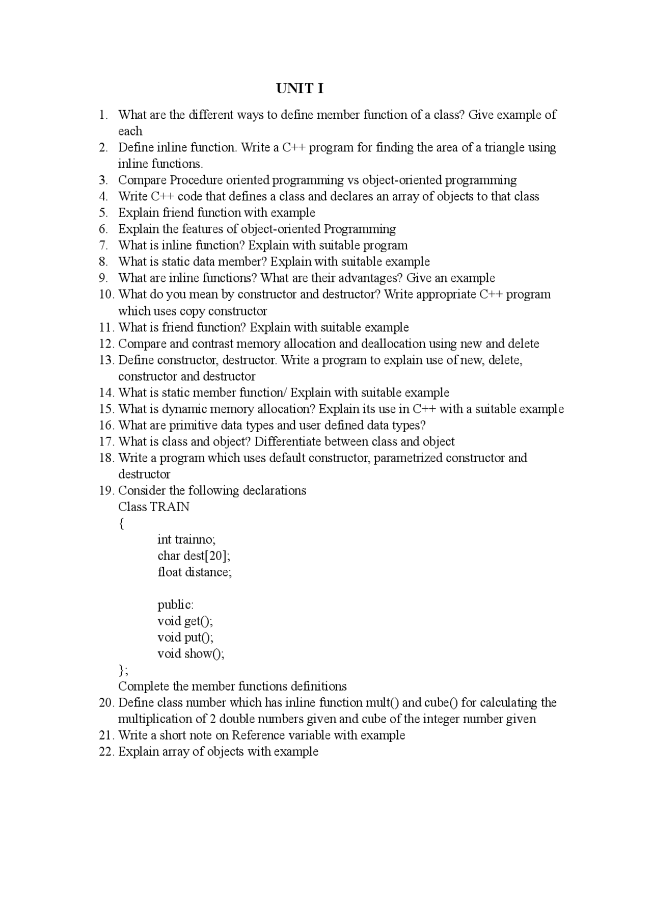 Important Questions Cheat Sheet Computer Engineering And Programming