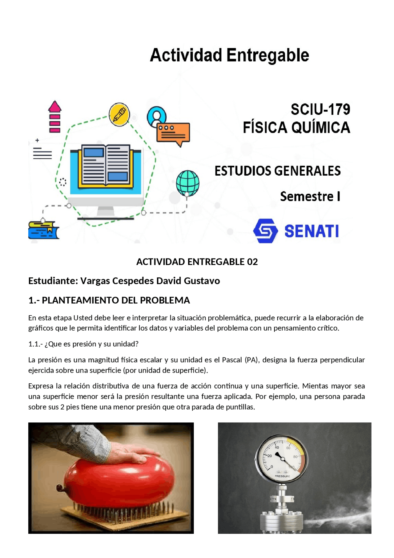 Actividad entregable 2 | Ejercicios de Física | Docsity