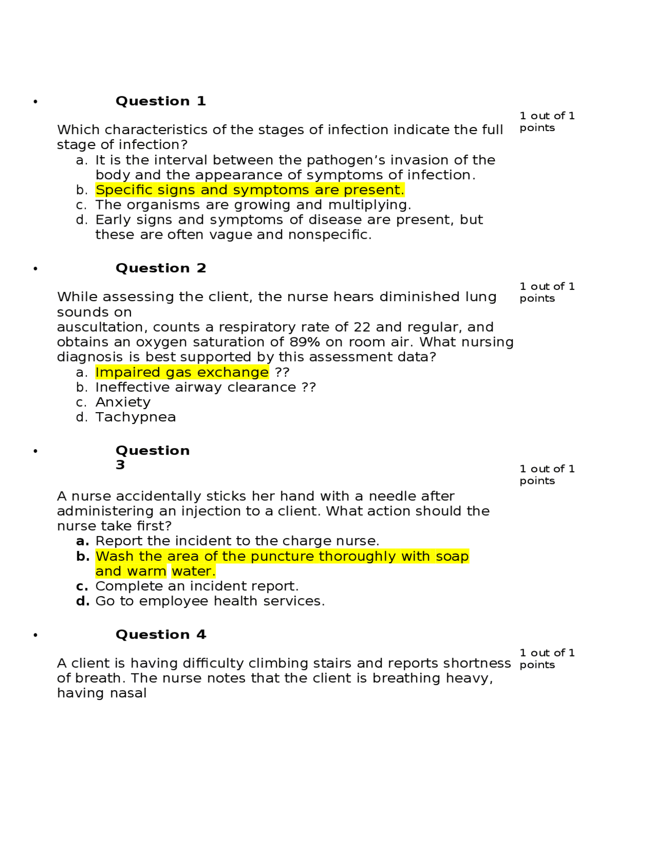 NUR2115 Section 02 Fundamentals of Professional Nursing | Exams Nursing | Docsity