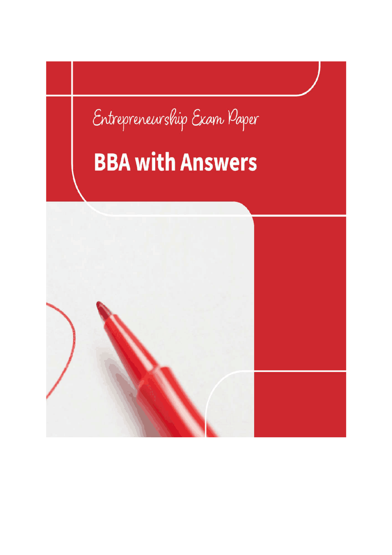 18. Exam Paper for Entrepreneurship in BBA (With Answers) | Exams ...