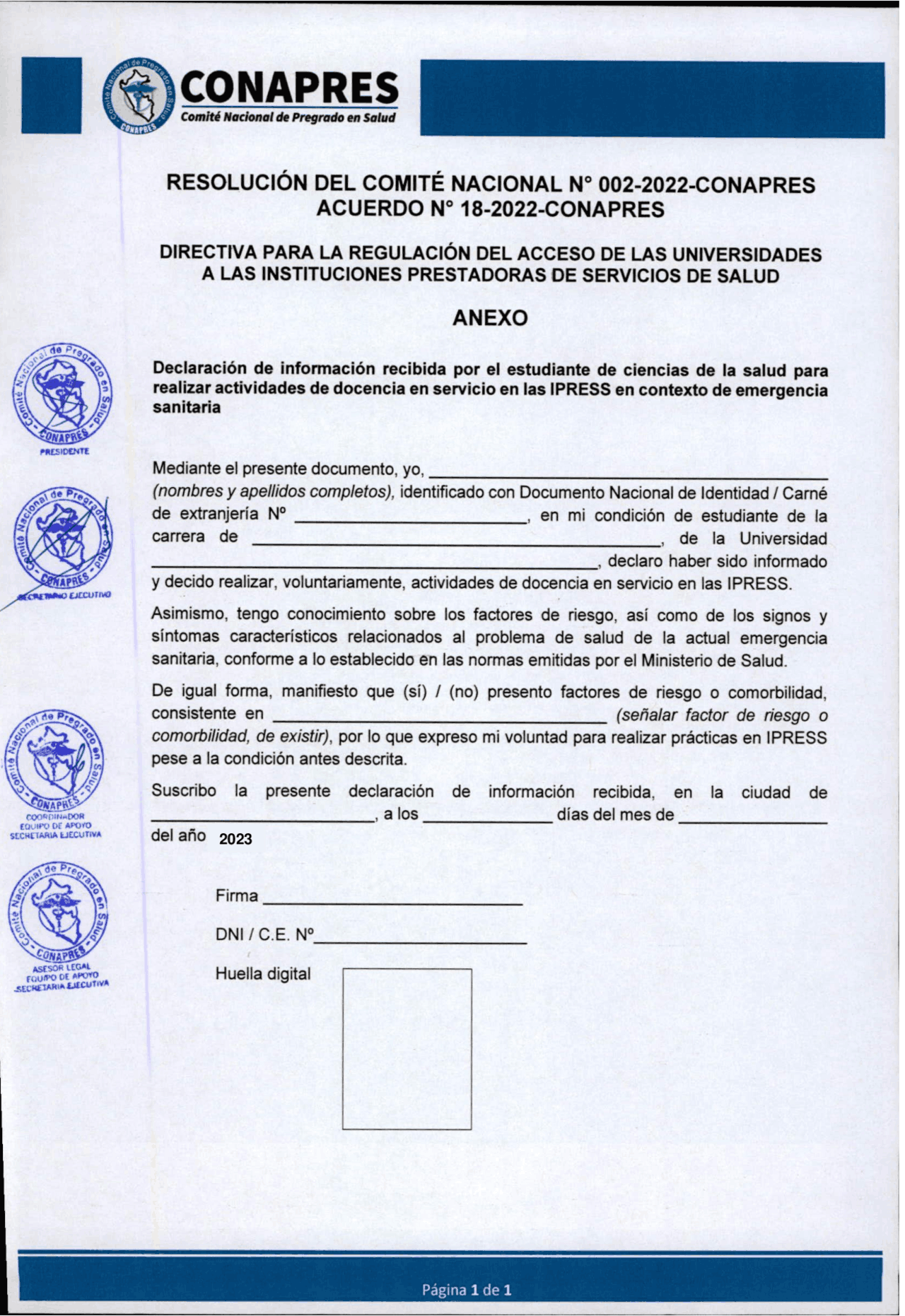 Conapres 2023, enfermeria | Apuntes de Psicología de la salud | Docsity