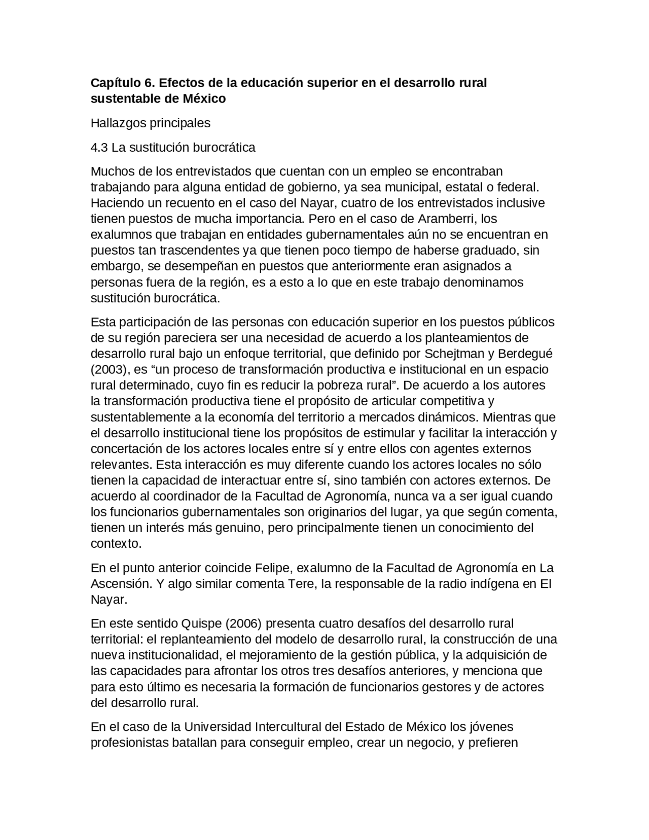 Hallazgos Principales Resúmenes De Desarrollo Sostenible Docsity