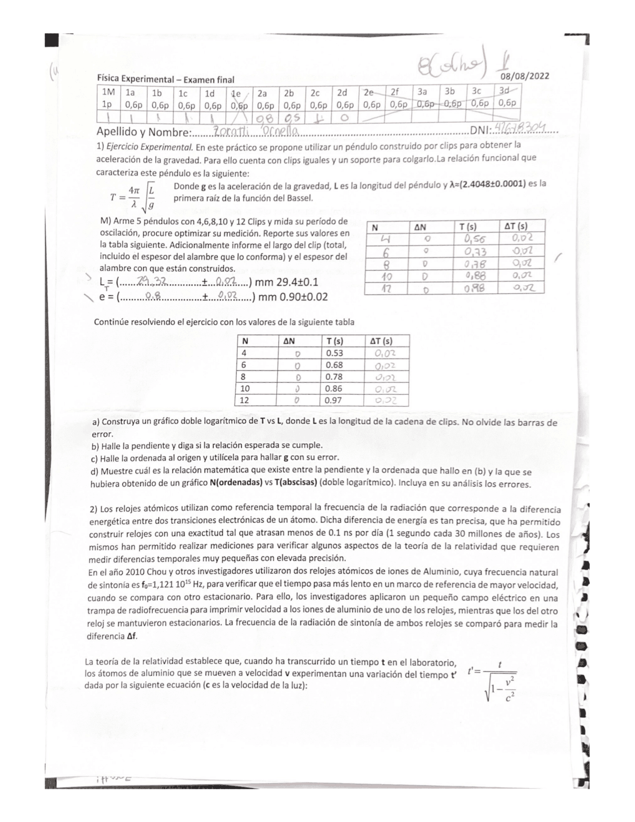 Ejercicios Variados Integradores Apuntes De Física Experimental Docsity