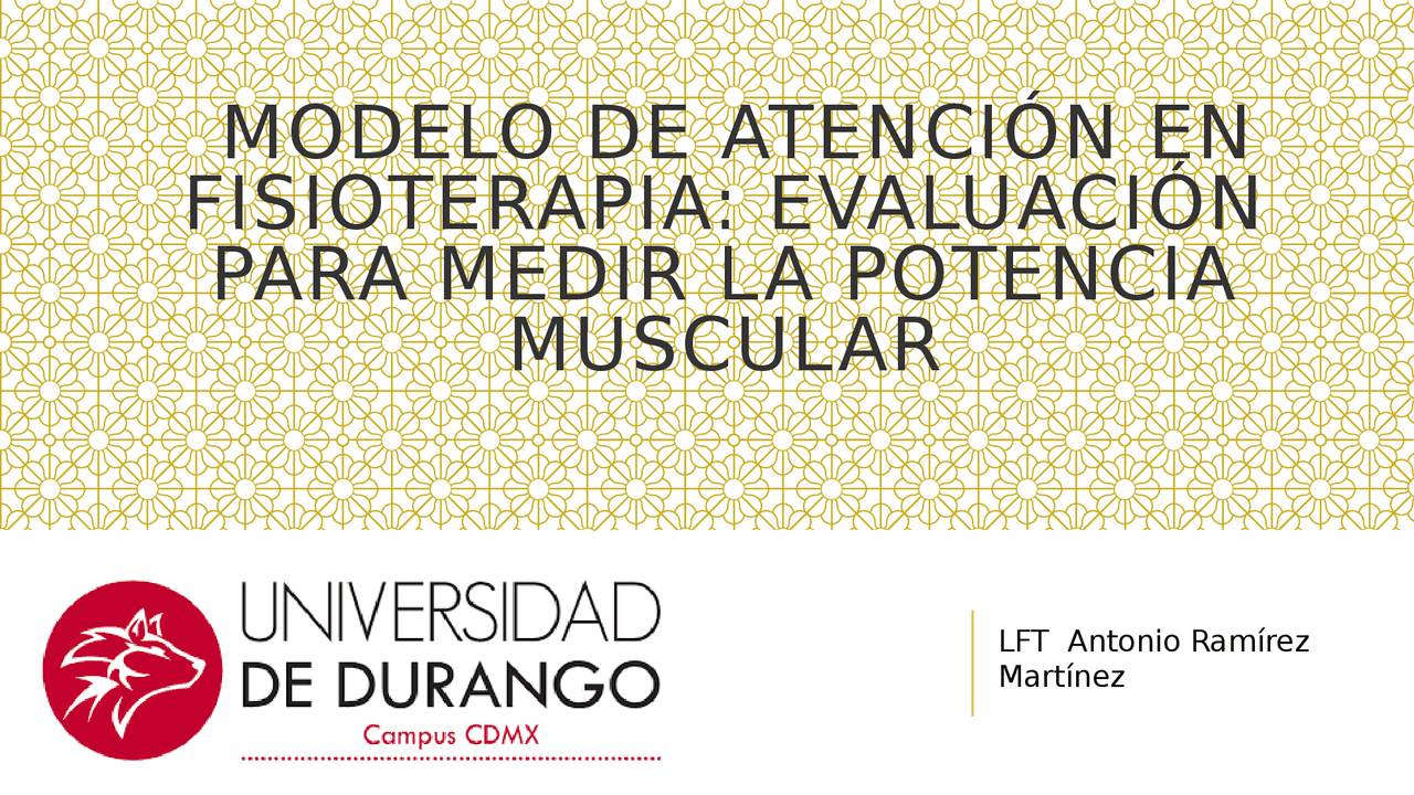 Modelo de intervencion en fisioterapia | Diapositivas de Fisioterapia | Docsity