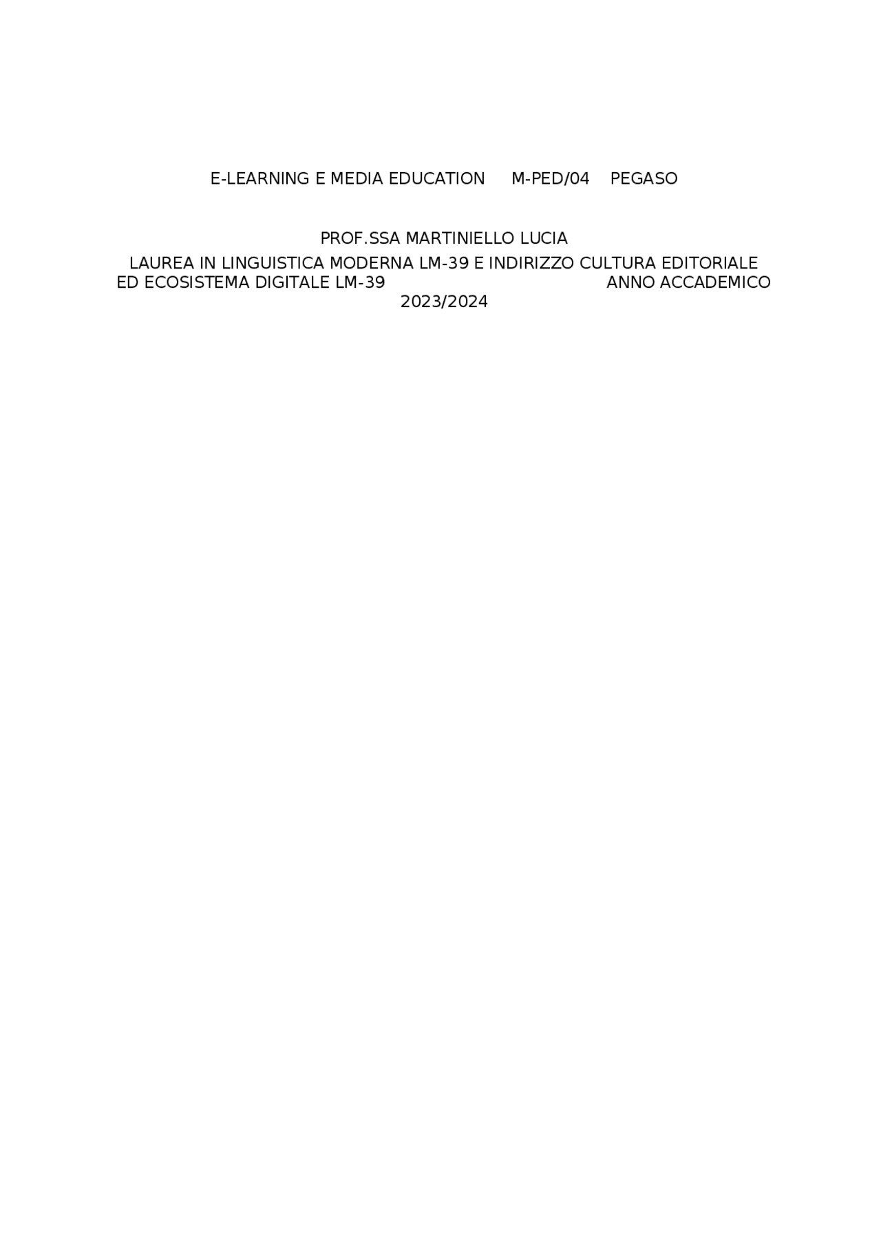 Tutte Le 320 Domande E Risposte Esame Di E Learnig E Media Education
