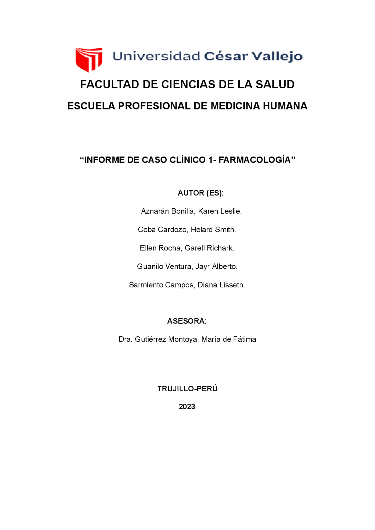 Guía Práctica De Farmacología 2023 Ejercicios De Farmacología Docsity