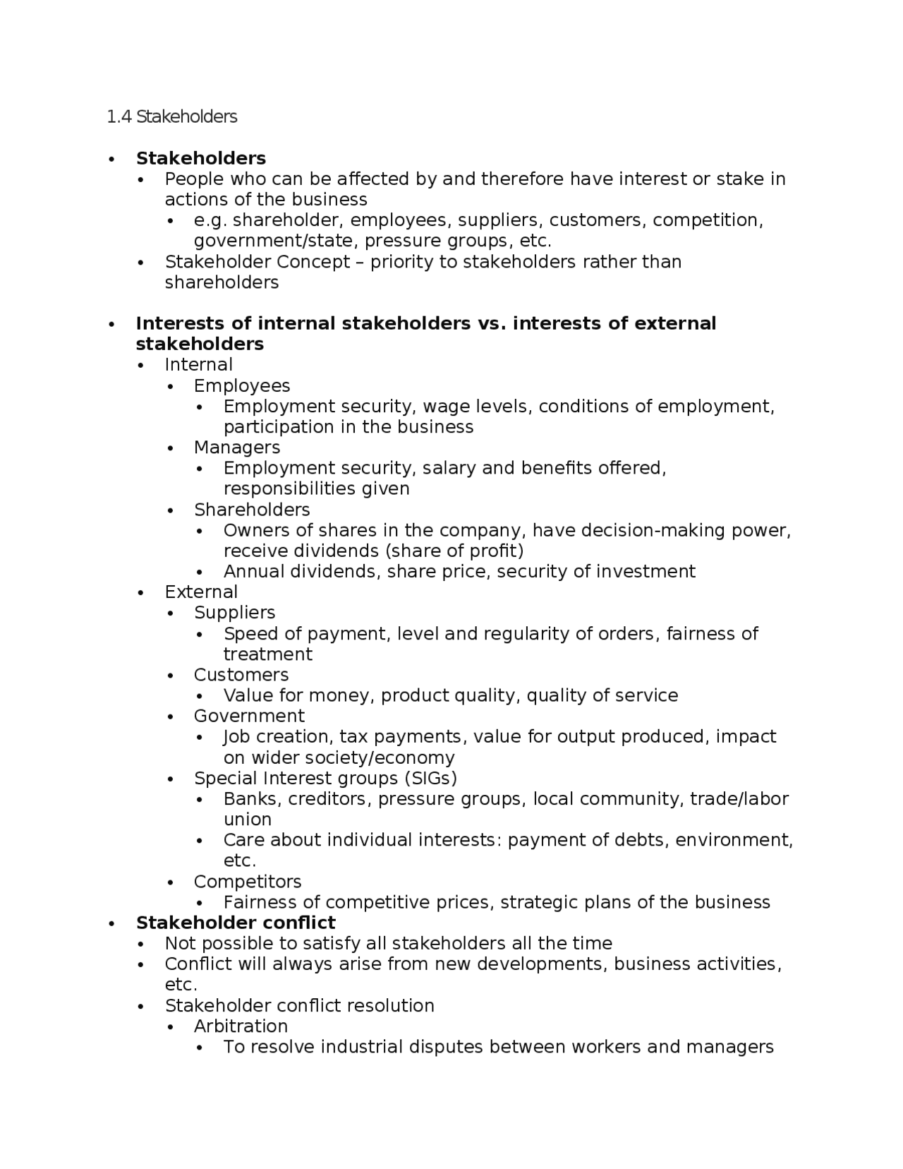 Business topics review | Essays (high school) Business | Docsity