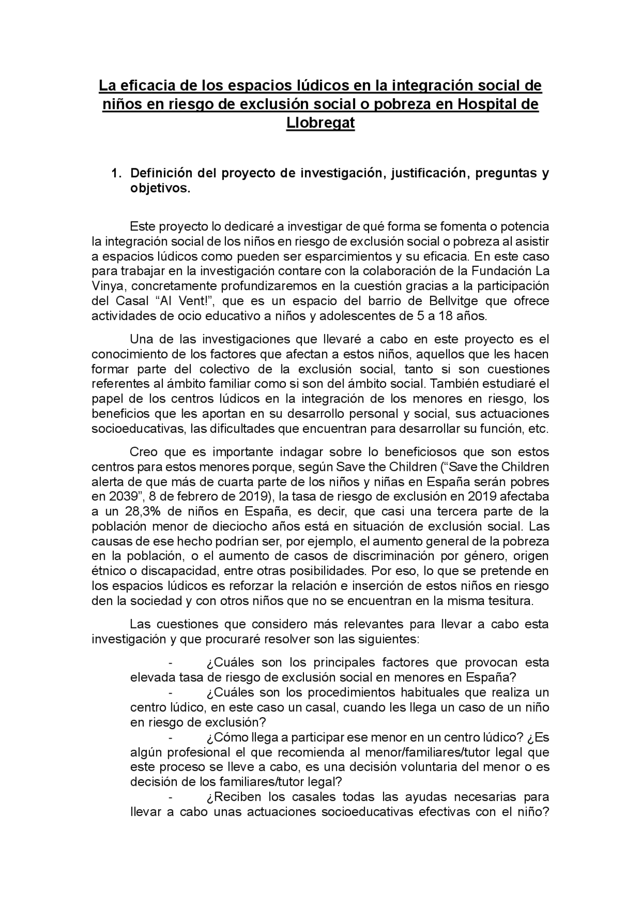 Métodos Y Técnicas De Investigación Socioeducativa Pec 1 Ejercicios