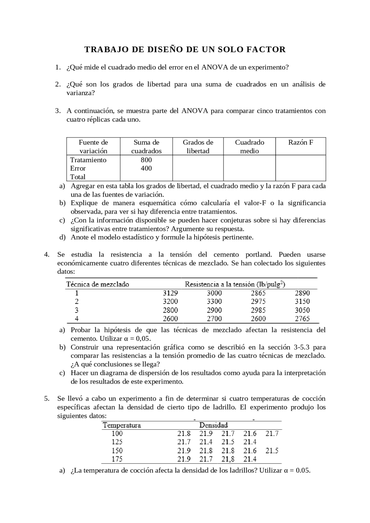 ejercicios practicos | Ejercicios de Ingeniería | Docsity