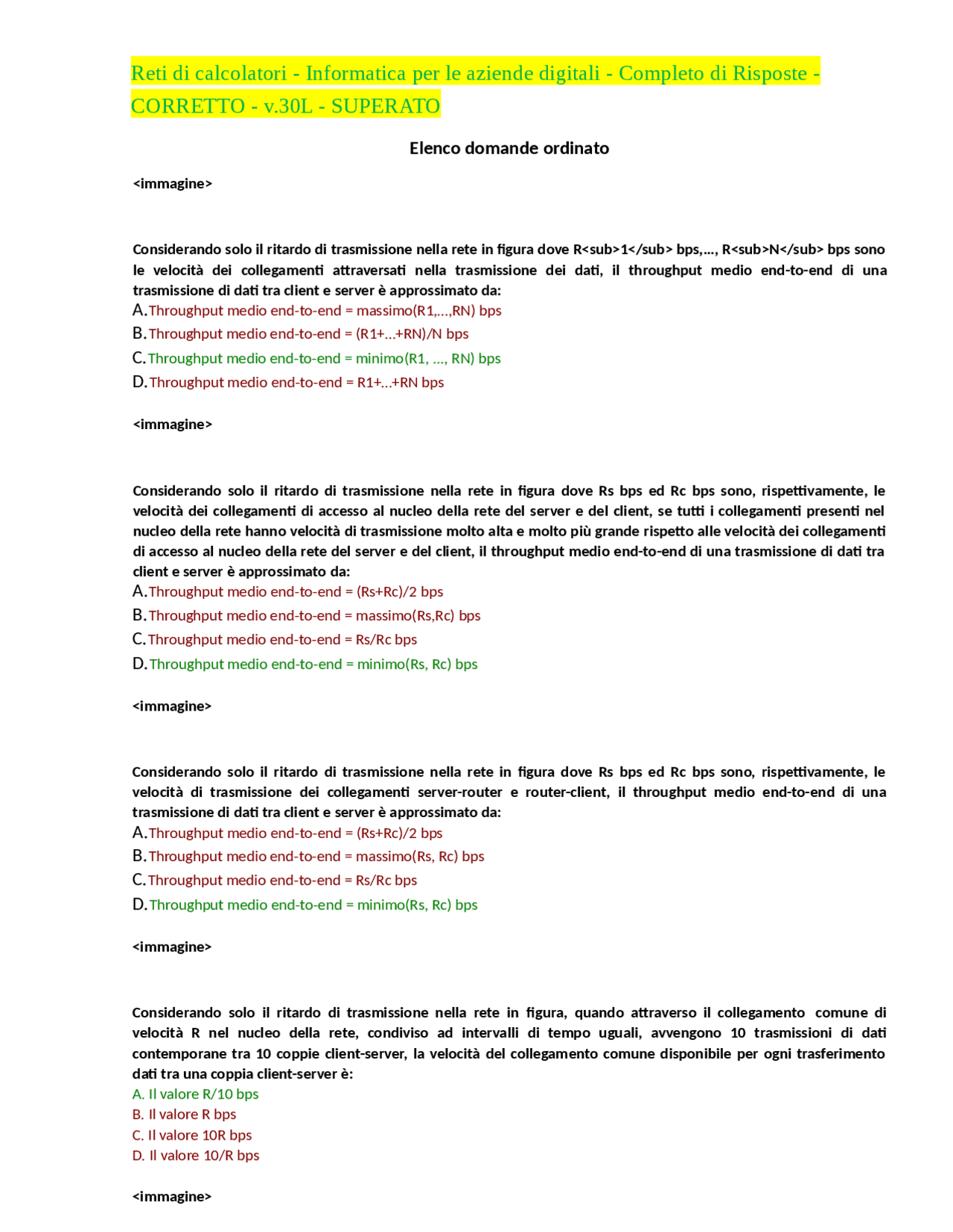 Reti Di Calcolatori Informatica Per Le Aziende Digitali Completo Di