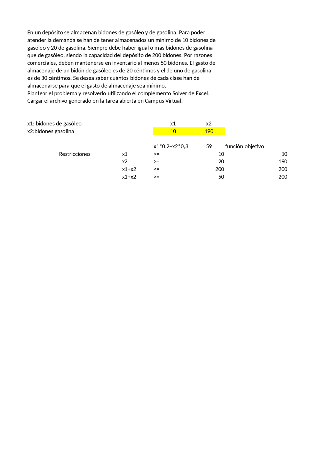 Práctica Métodos De Decisión Ejercicios De Métodos Matemáticos Docsity