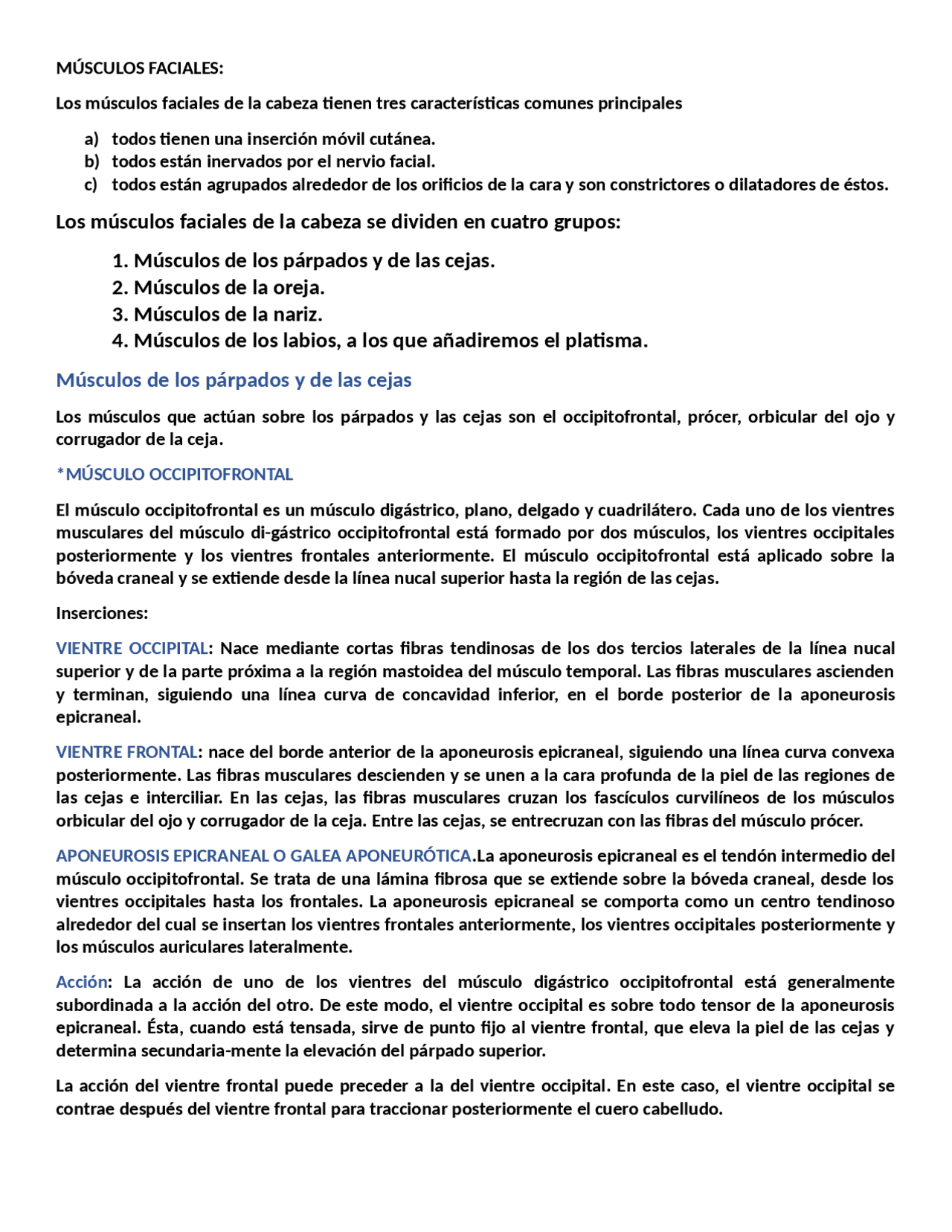 Resumen De Los Músculos Resúmenes De Anatomía Docsity