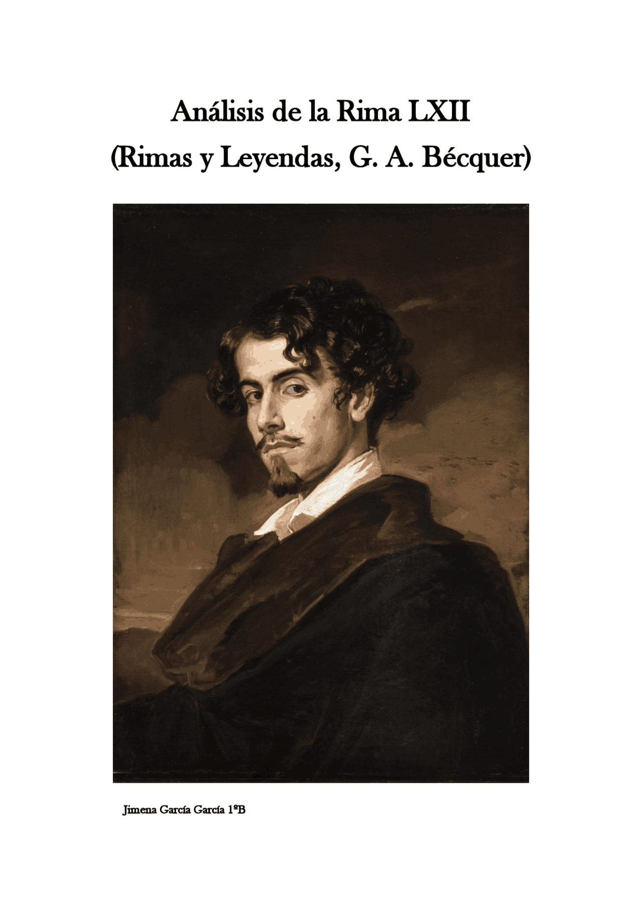 Análisis de la Rima LXII (G. A. Bécquer) | Ejercicios de Análisis de ...