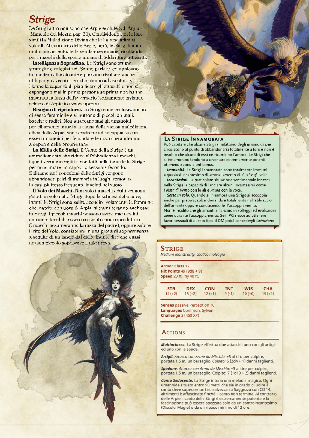 Dungeons & Dragons D&D5 - Strige | Schemi e mappe concettuali di ...
