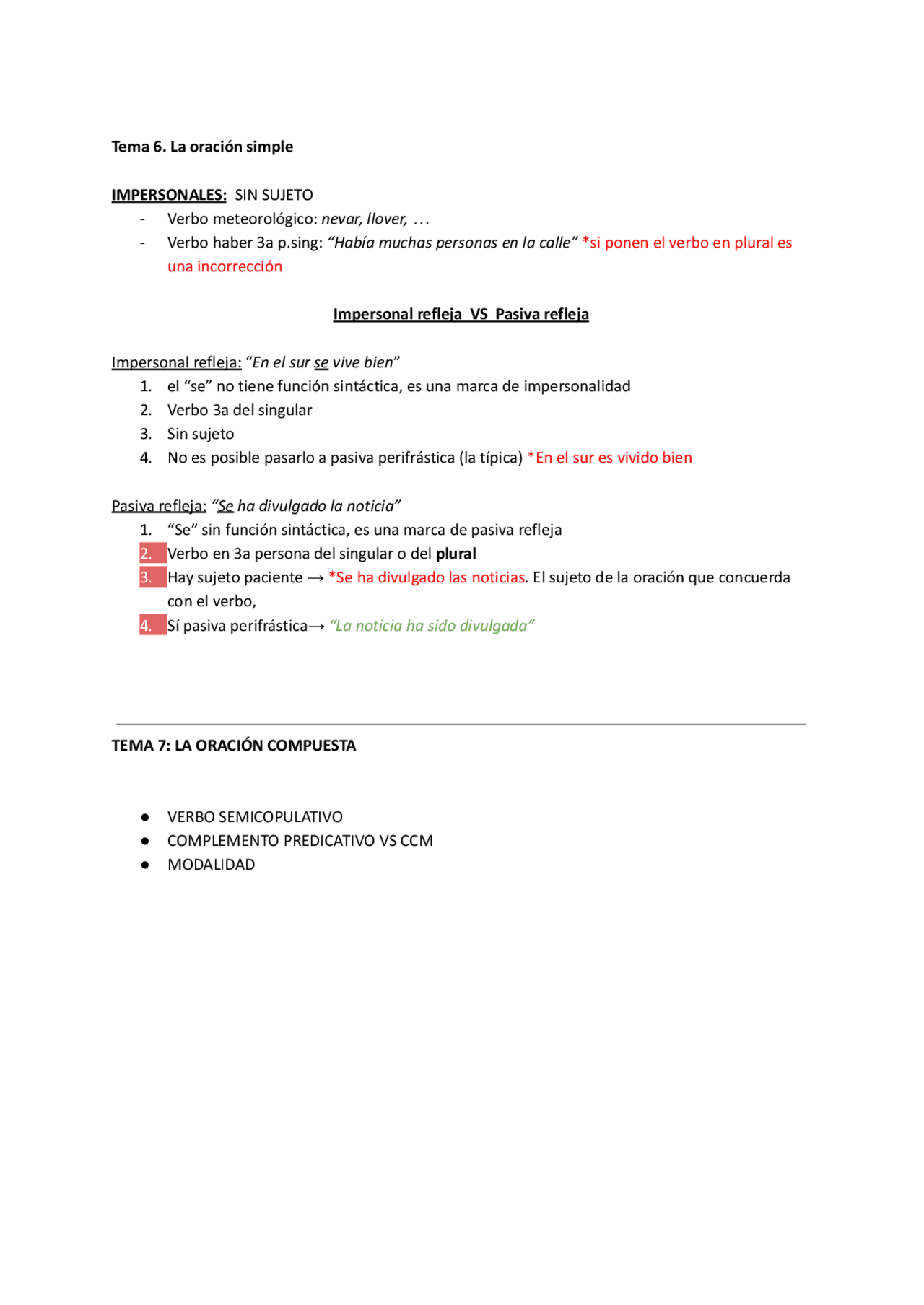 Oración Simple Y Compleja Apuntes De Lengua Y Literatura Docsity