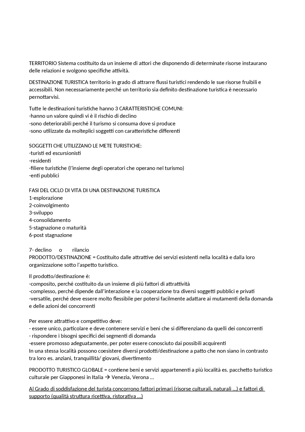 Il marketing territoriale | Appunti di Economia aziendale | Docsity