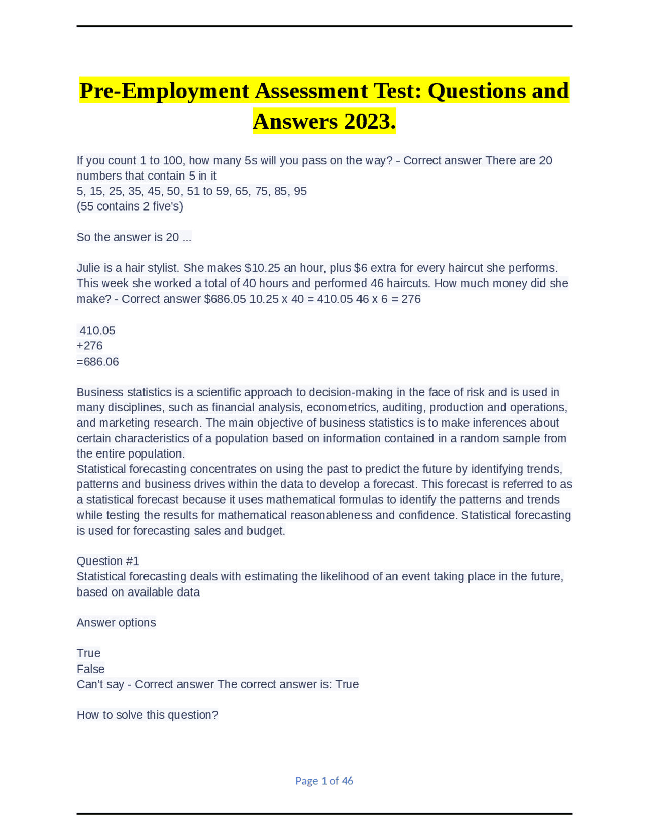 How To Pass Pre Employment Assessment Test Questions And Answers 2023 How To Pass Pre Employment Assessment Test Questions And Answers 2023