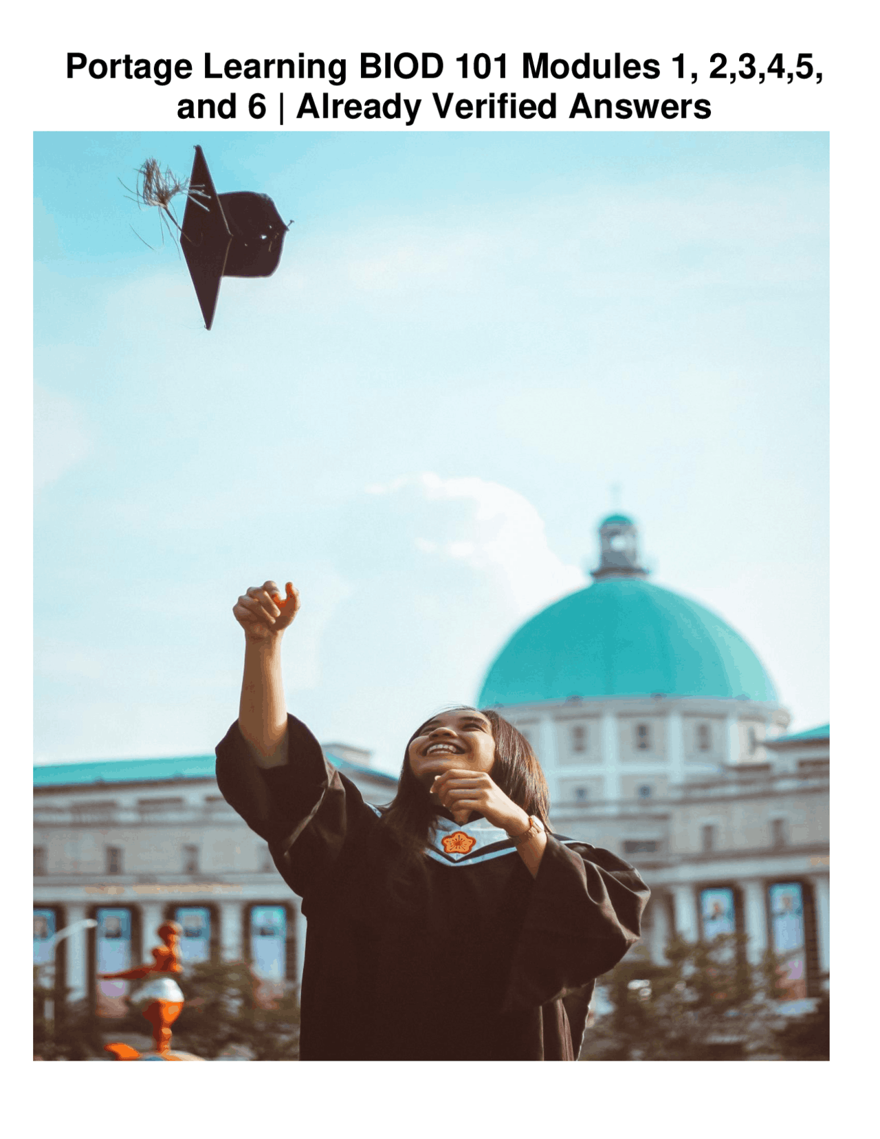 Portage Learning BIOD 101 Modules 1, 2,3,4,5, and 6 | Already Verified ...