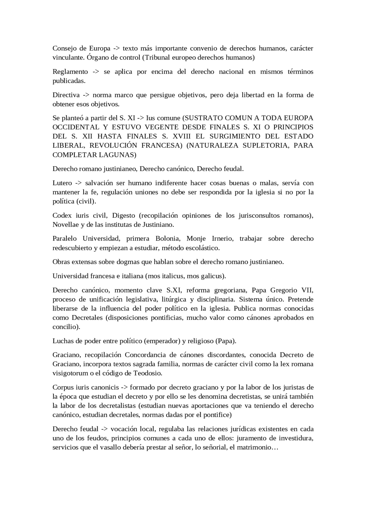 Derecho Eclesiastico Apuntes De Derecho Eclesiástico Docsity